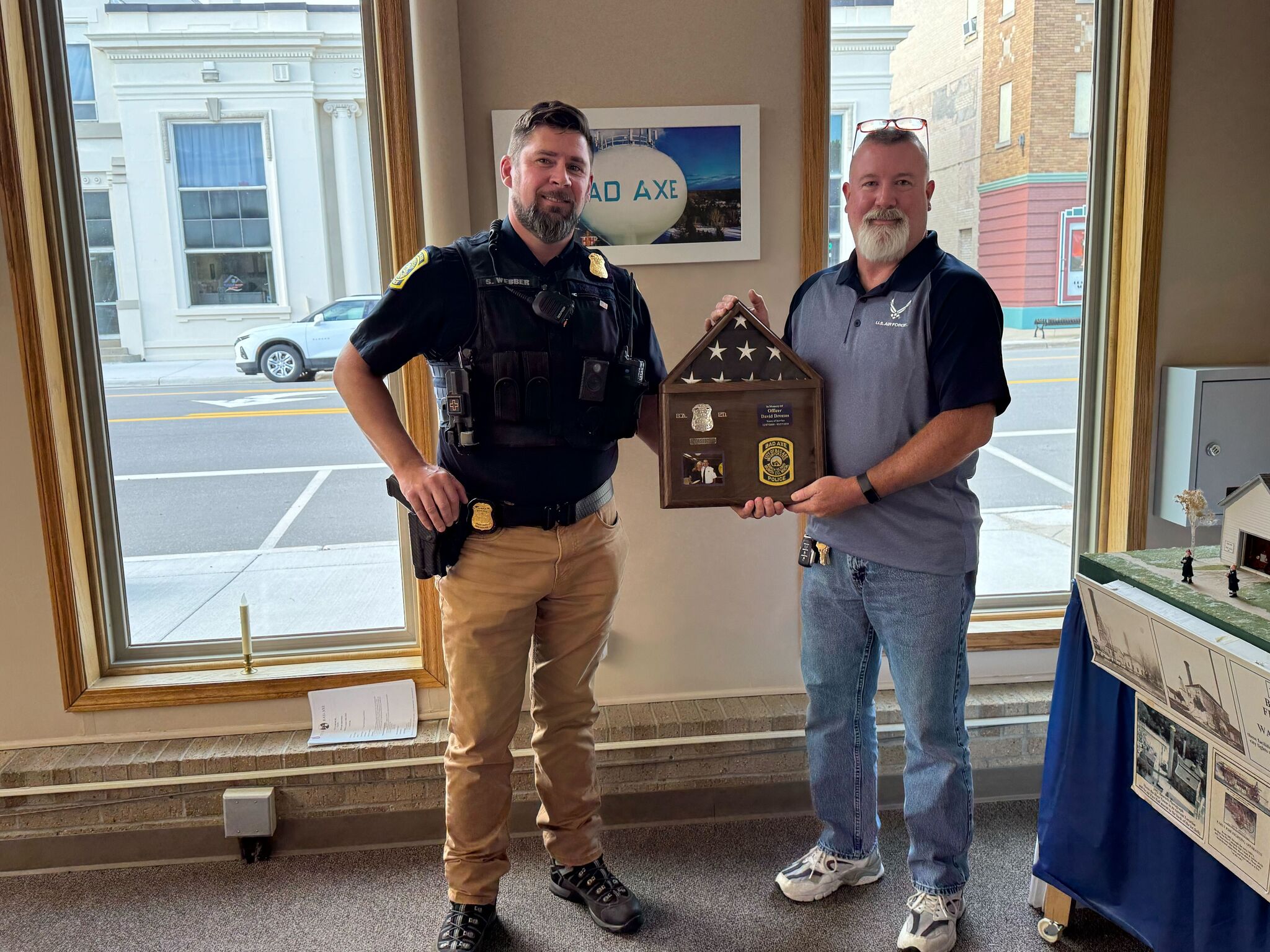 Bad Axe police launch memorial wall honoring former officers