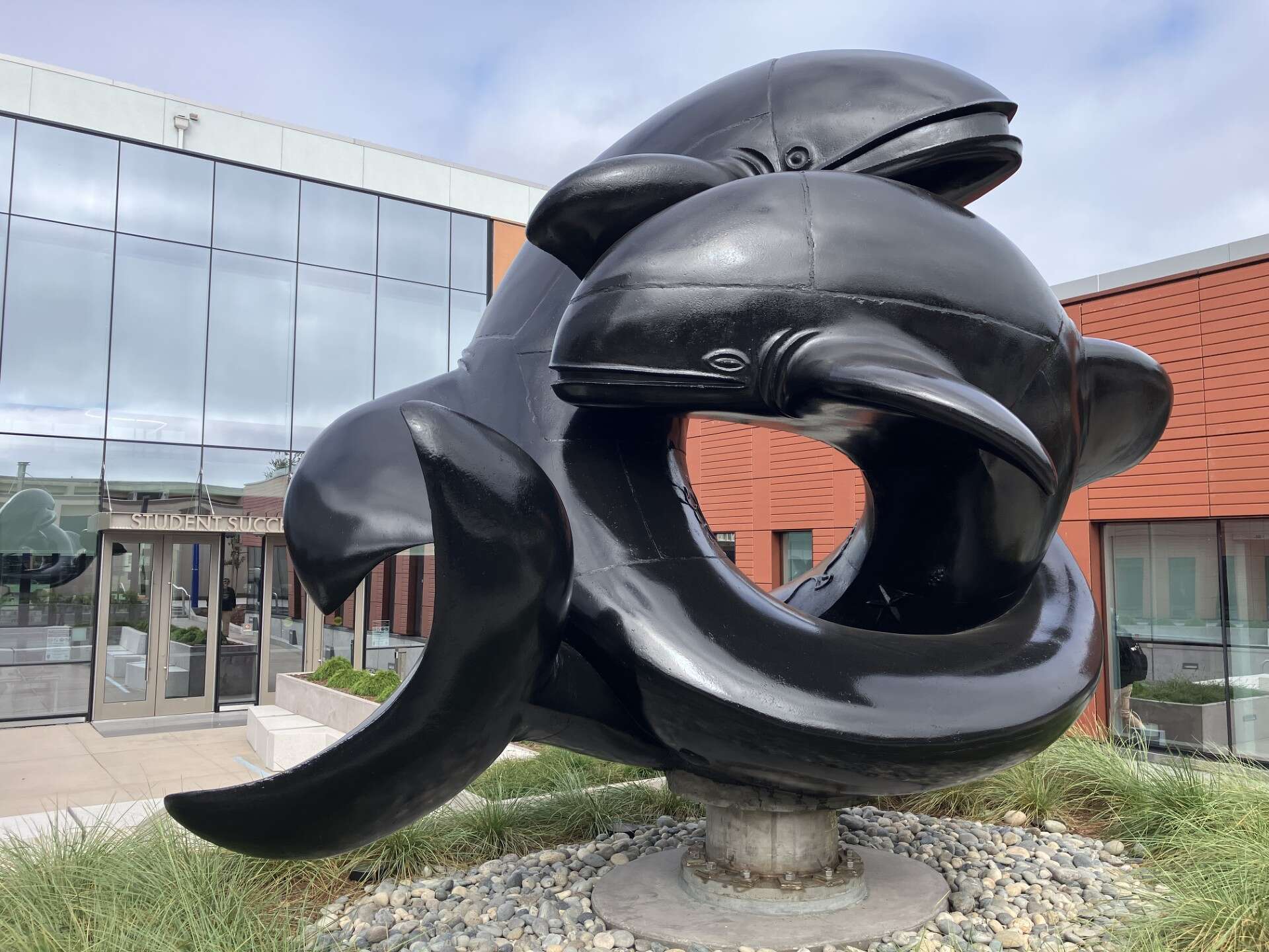 Wandering 'Whales' sculpture finds a home at S.F. City College