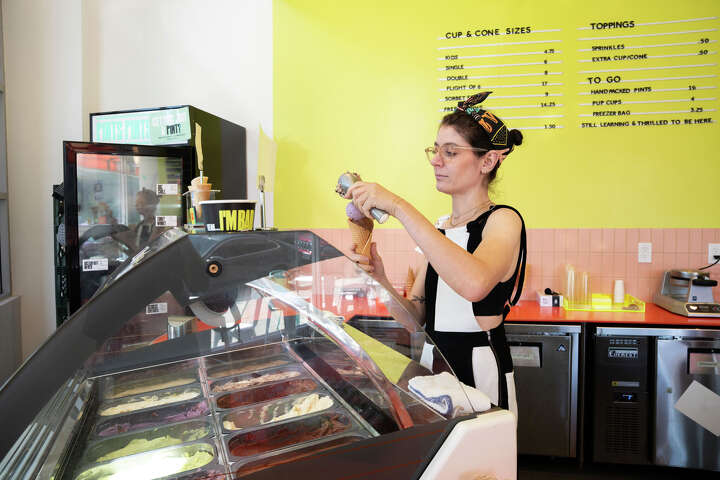 Bay Area rapper LaRussell is giving out free scoops of local ice cream