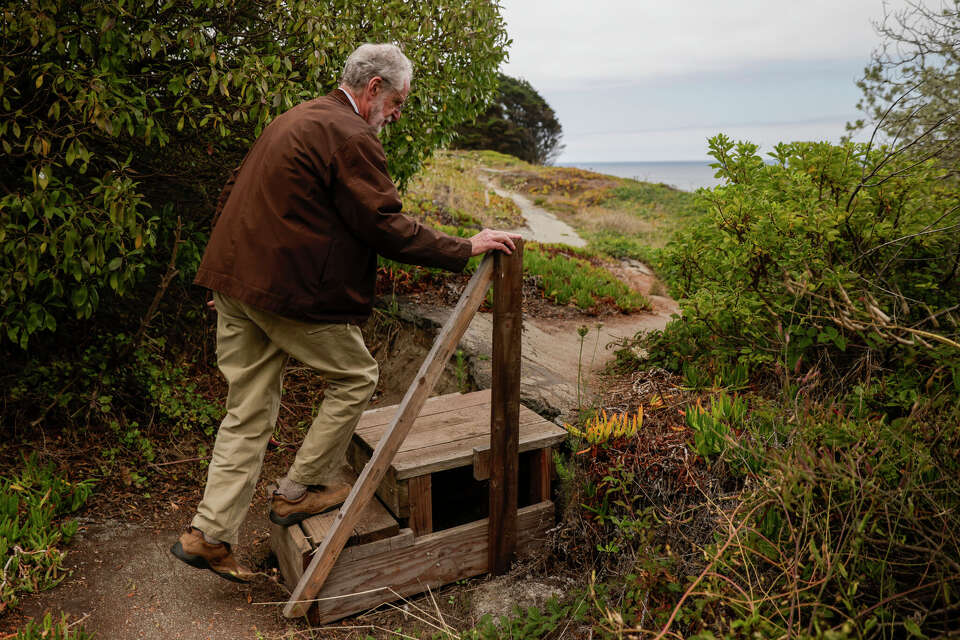 California fault lines, crumbling cliffs tear coastal area apart