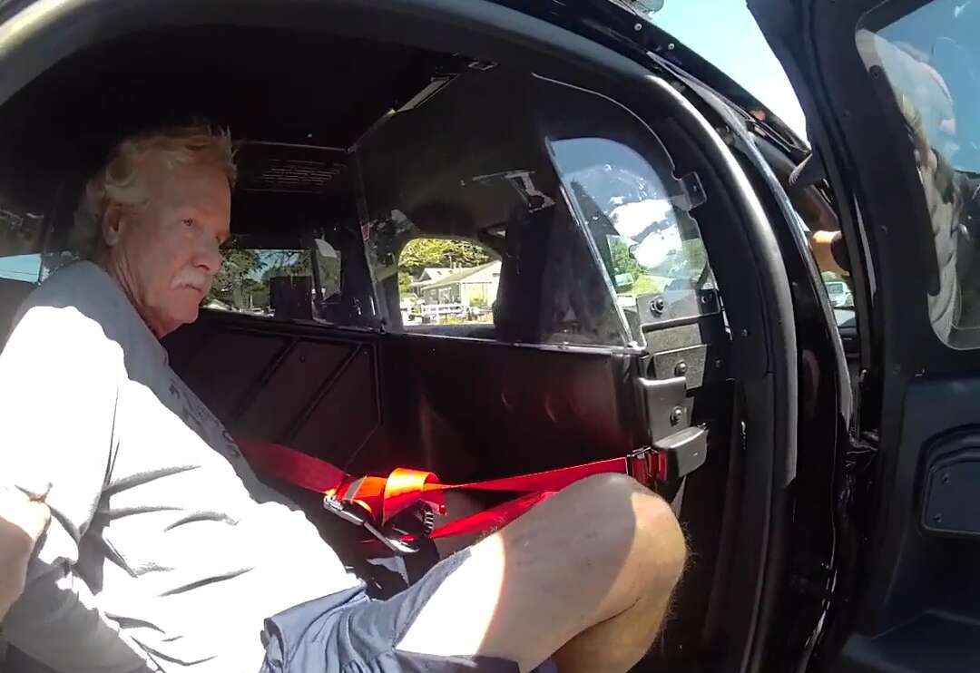 Video shows ex-CT College official drive toward pedestrians