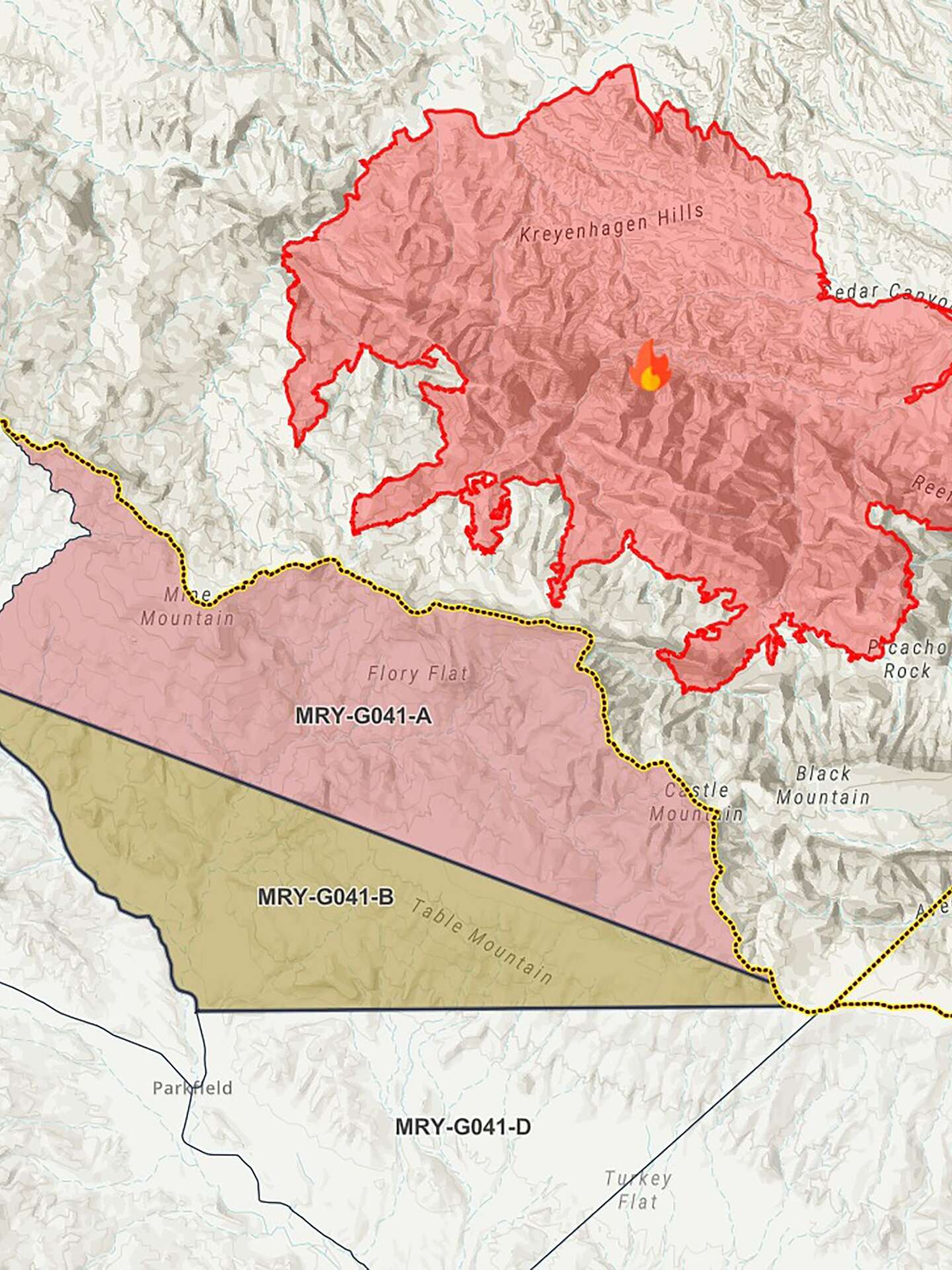 Monterey Co.: Evacuation Orders Issued For Area Near Parkfield Due To Salt 14-2 Wildfire
