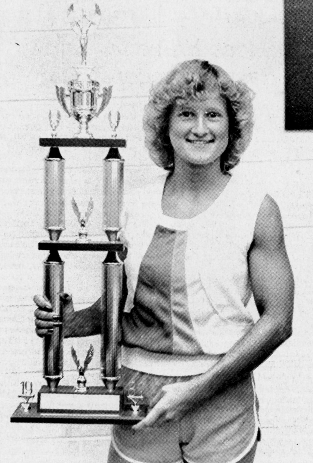 Jerumbo competing at Miss America bodybuilding competition