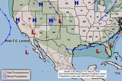 Lorena remnants, Texas cold front could bring storms to Houston