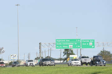 U.S. 69 and I-10 steadily flowing traffic during evening rush hour