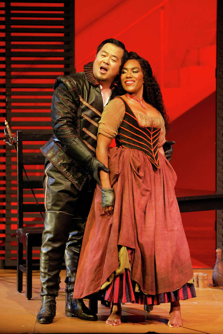 Review: Strong voices rescue S.F. Opera’s overplayed ‘Rigoletto’