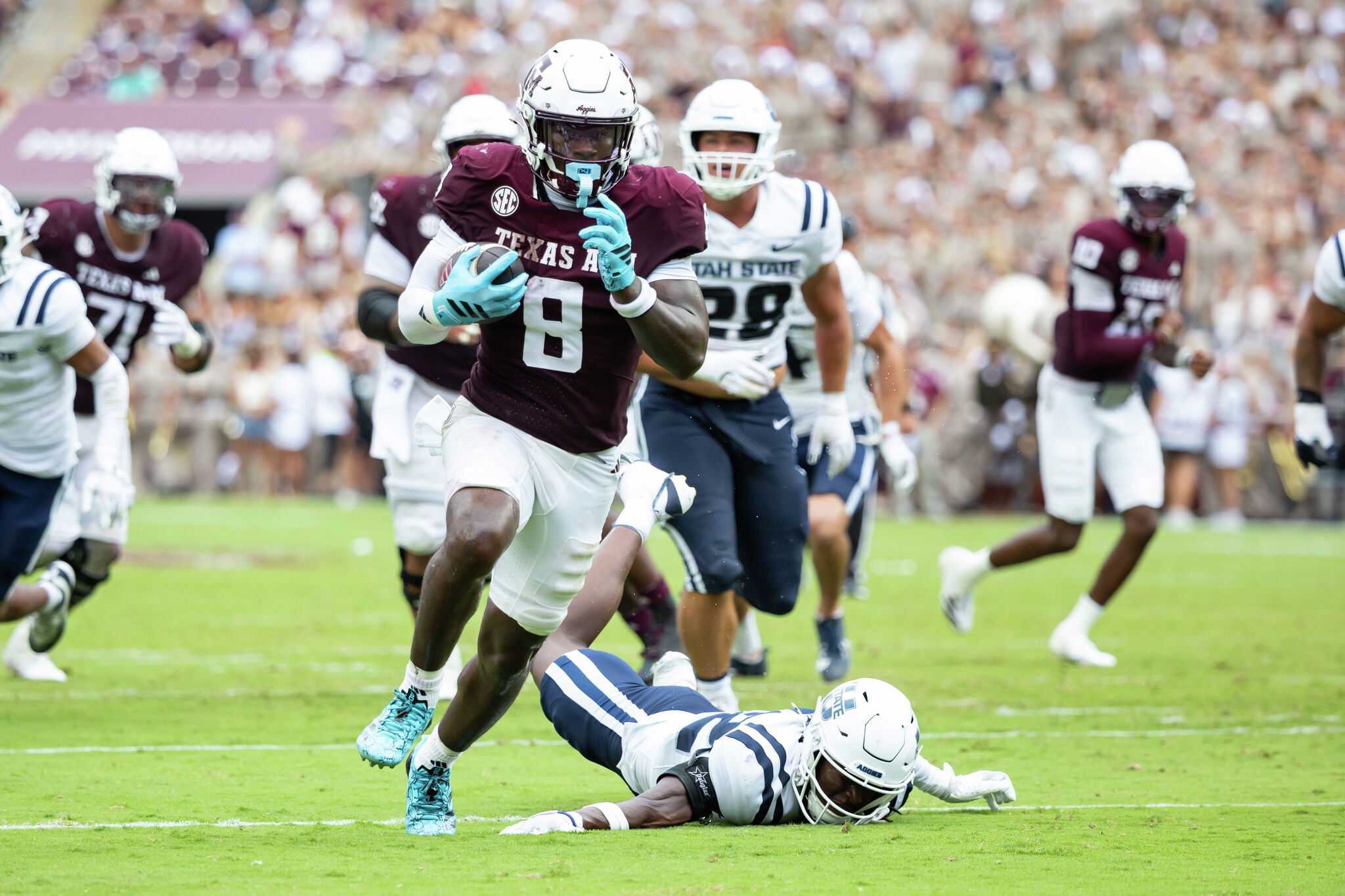 Texas A&M football vs Utah State highlights: A&M Aggies win at home
