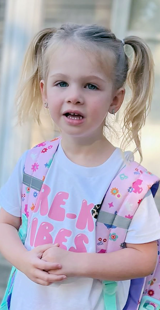 Brynley Marie Welch celebrating her fourth birthday