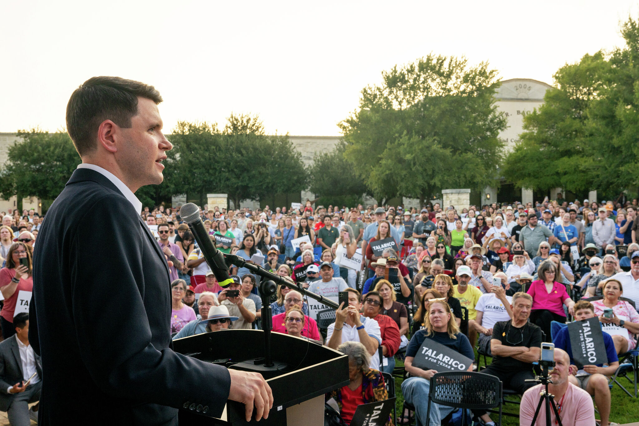 Texas Senate candidate James Talarico addresses Charlie Kirk shooting