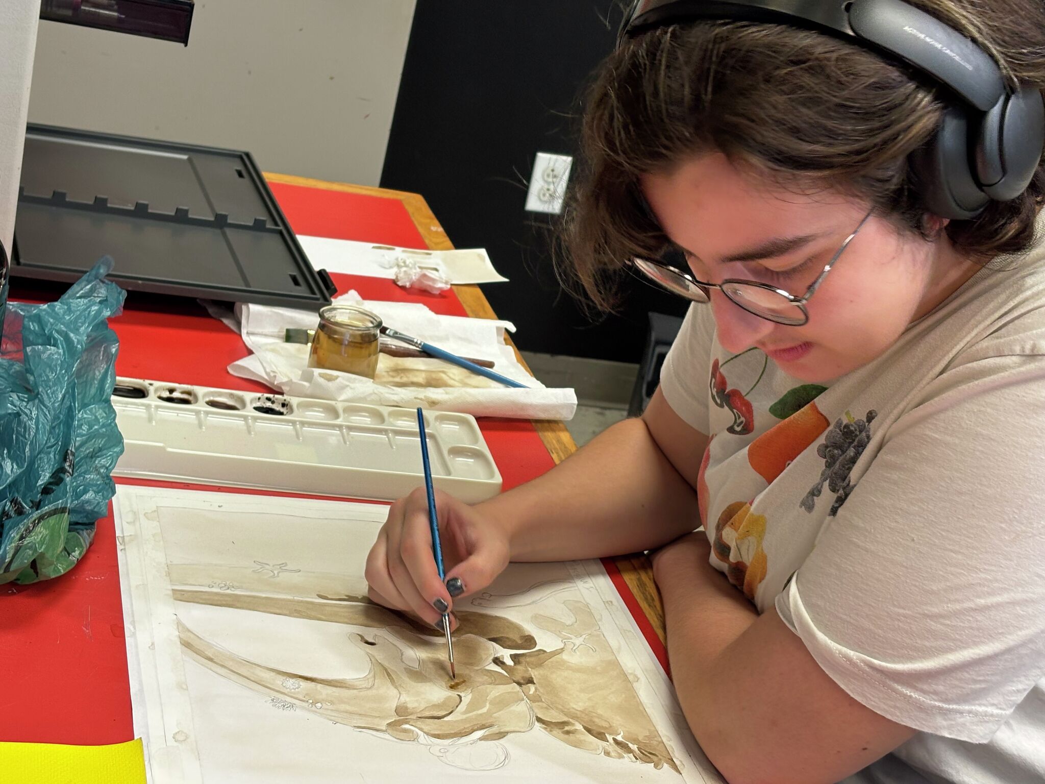 Russell Sage College art teacher teaching friendship