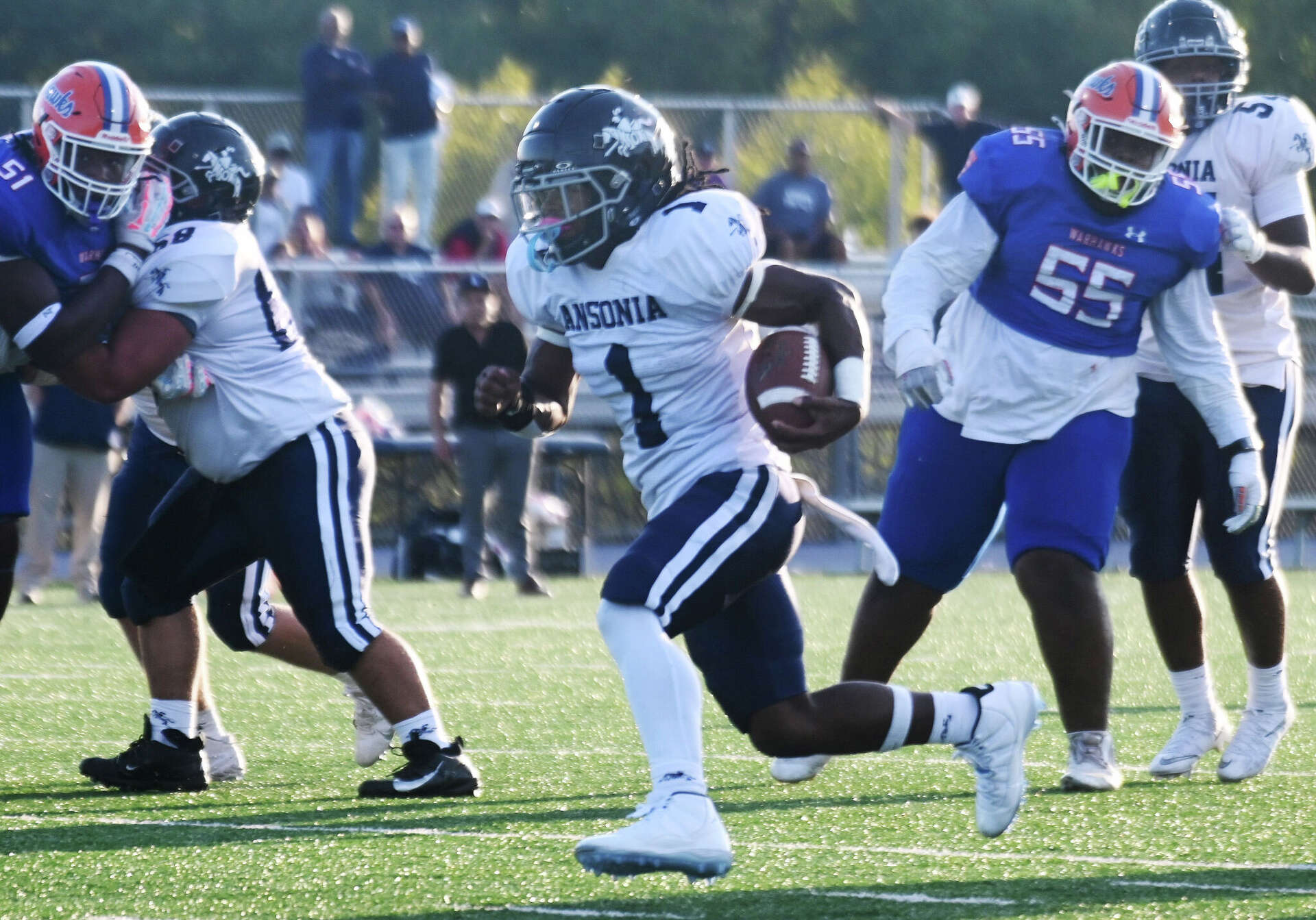 Ansonia High School football tops Bloomfield in season opener