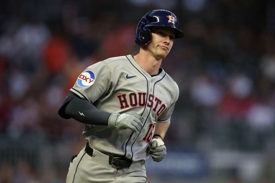 Houston Astros' rookie Zach Cole homers on first pitch