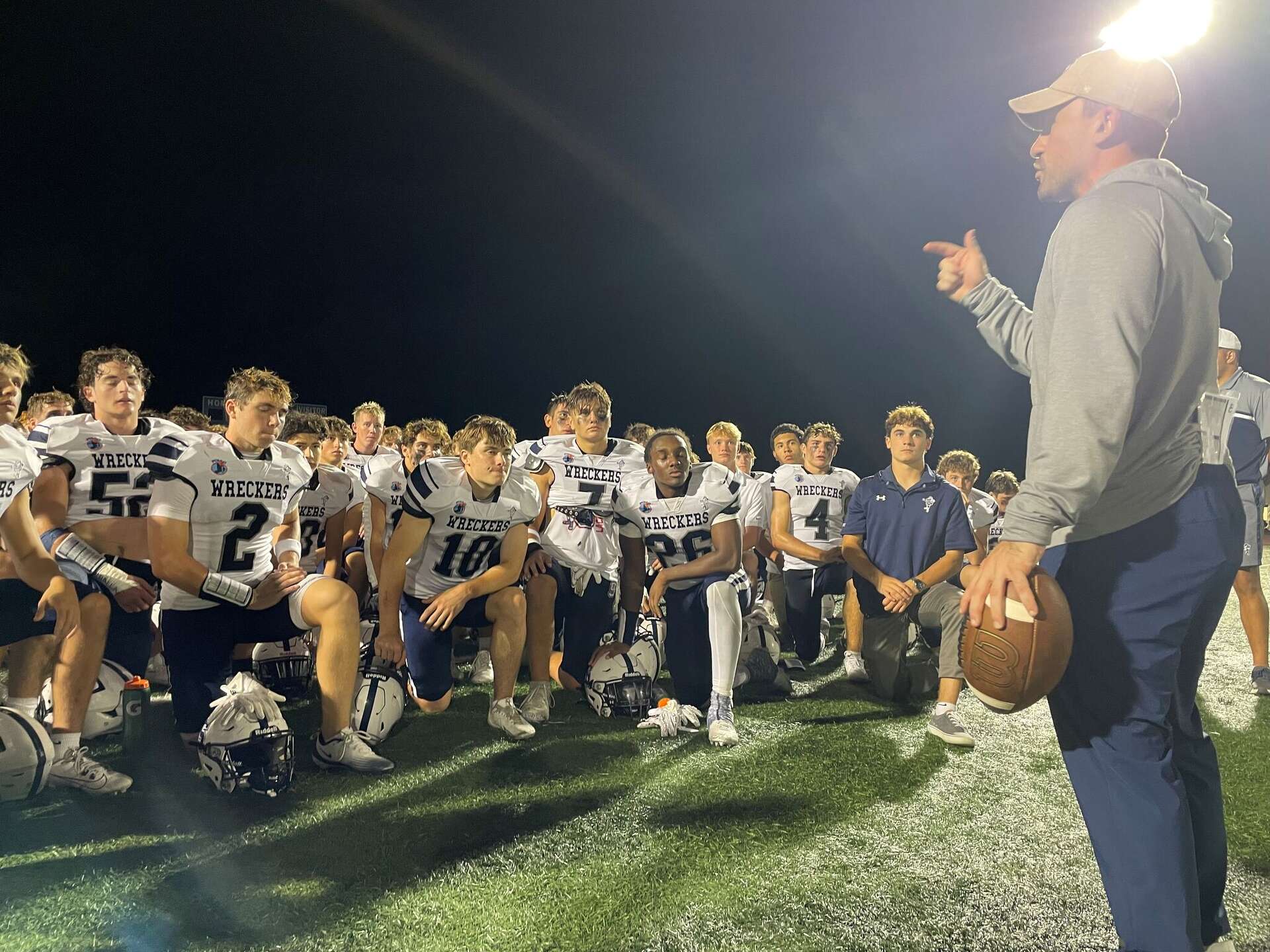 No. 10 Staples football team holds off Glastonbury in season opener