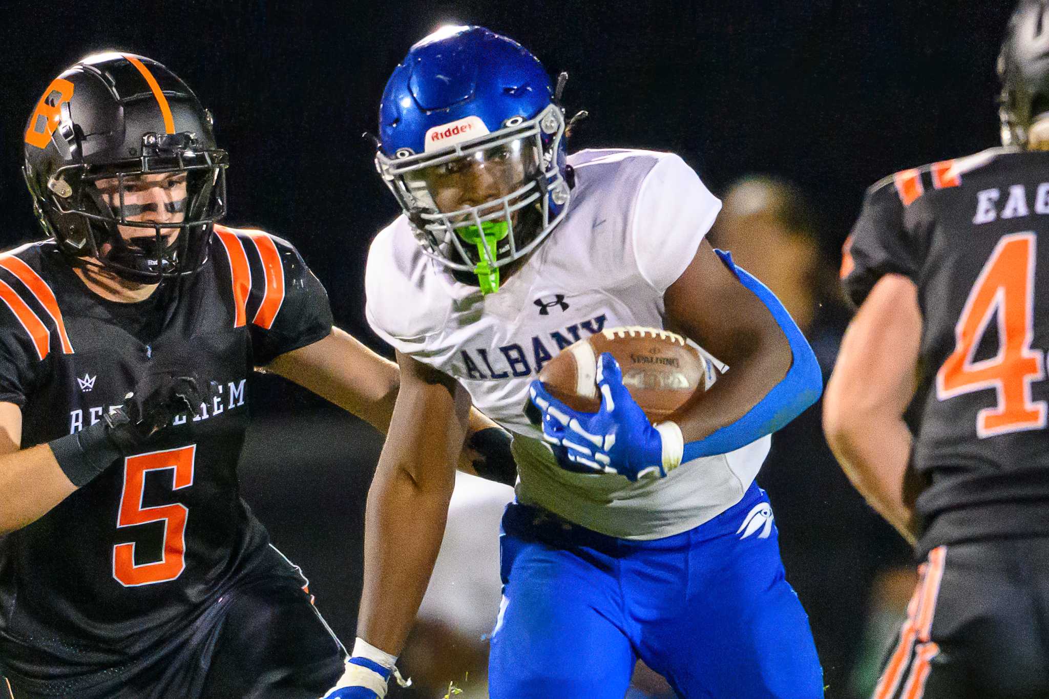 Albany football soars past Bethlehem in Section 2 showdown