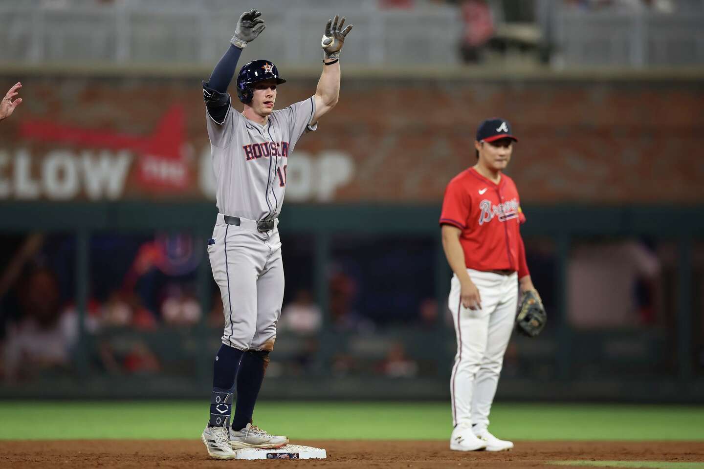Houston Astros' rookie Zach Cole homers on first pitch