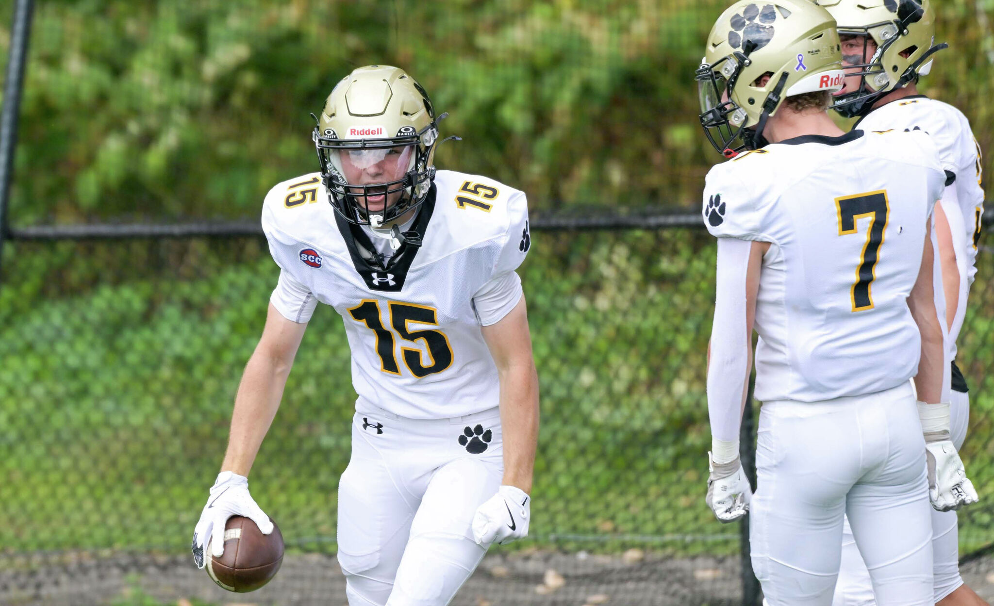 Daniel Hand football, QB Bobby Reh, edge St. Joseph on last play