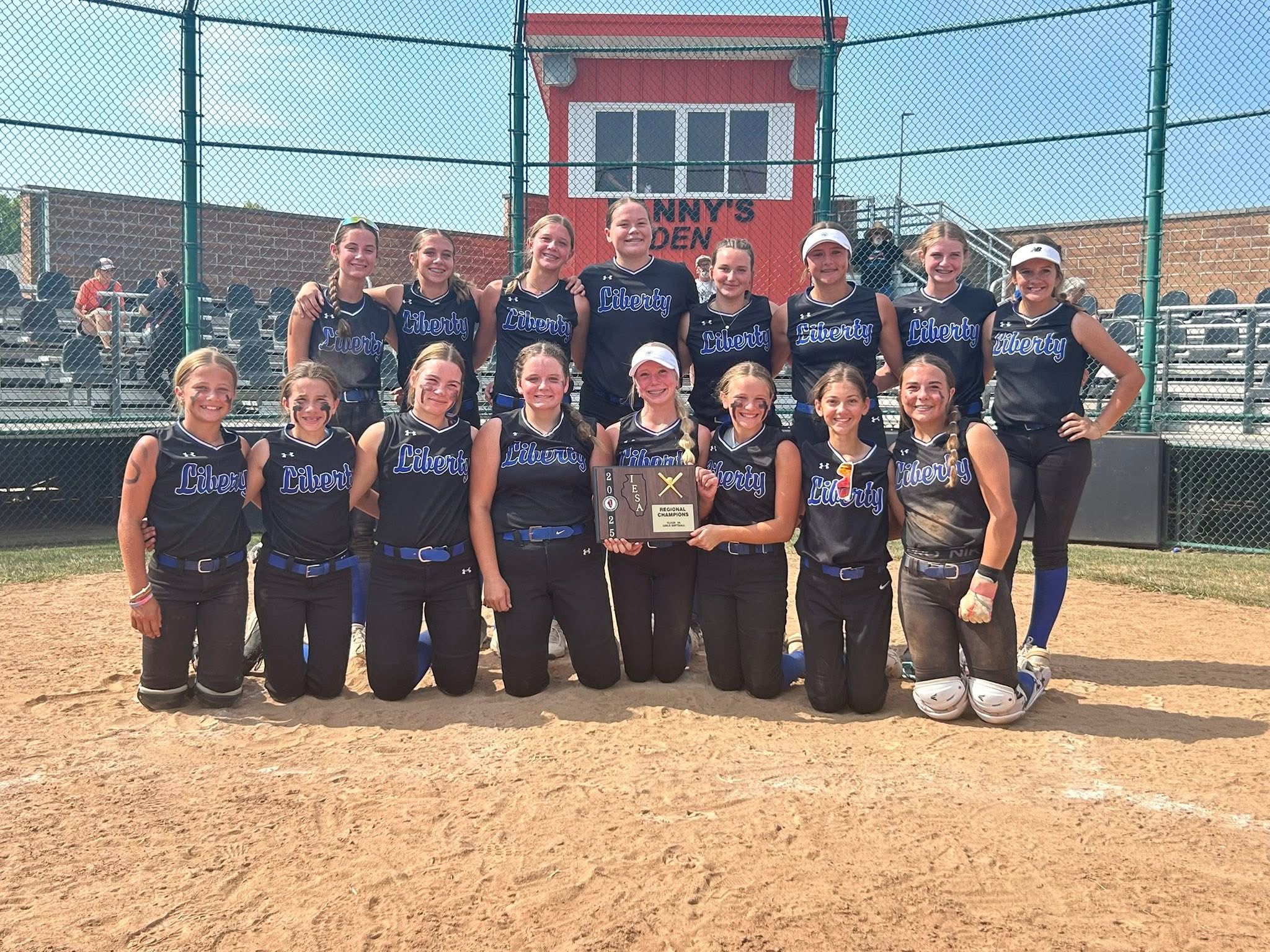 Liberty Middle School softball team wins regional title