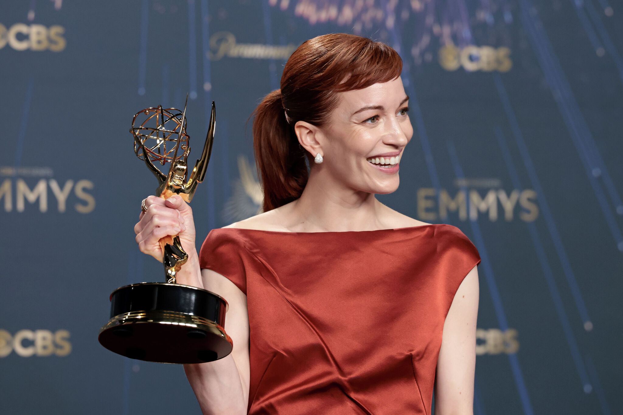 Britt Lower wins Emmy for lead actress in Severance