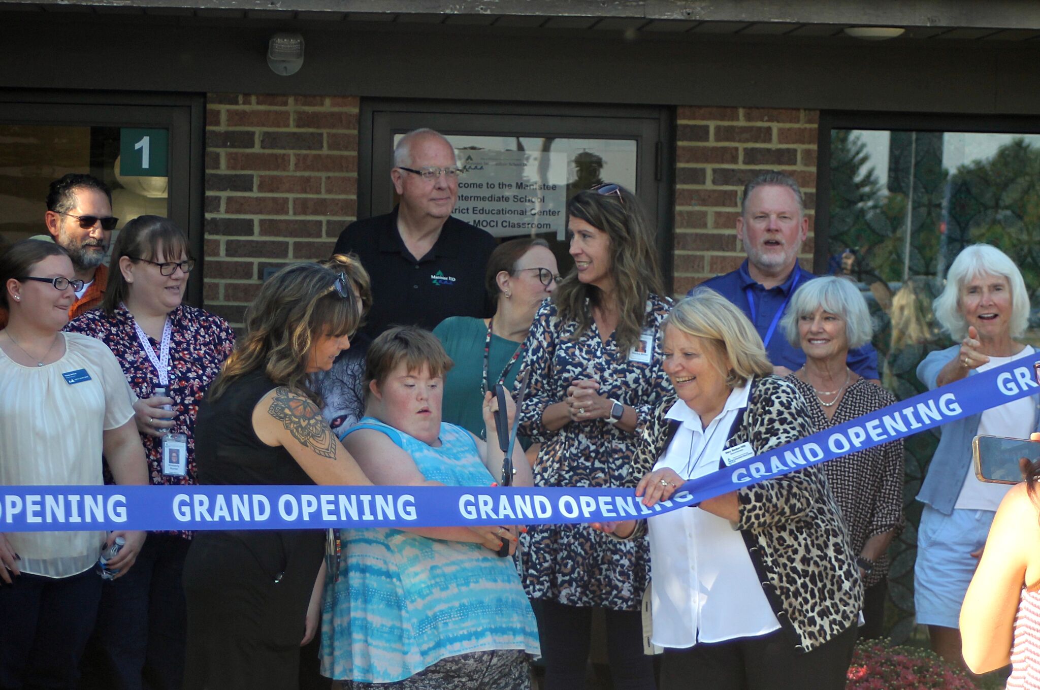 Ribbon cutting held for Manistee ISD Transition program space