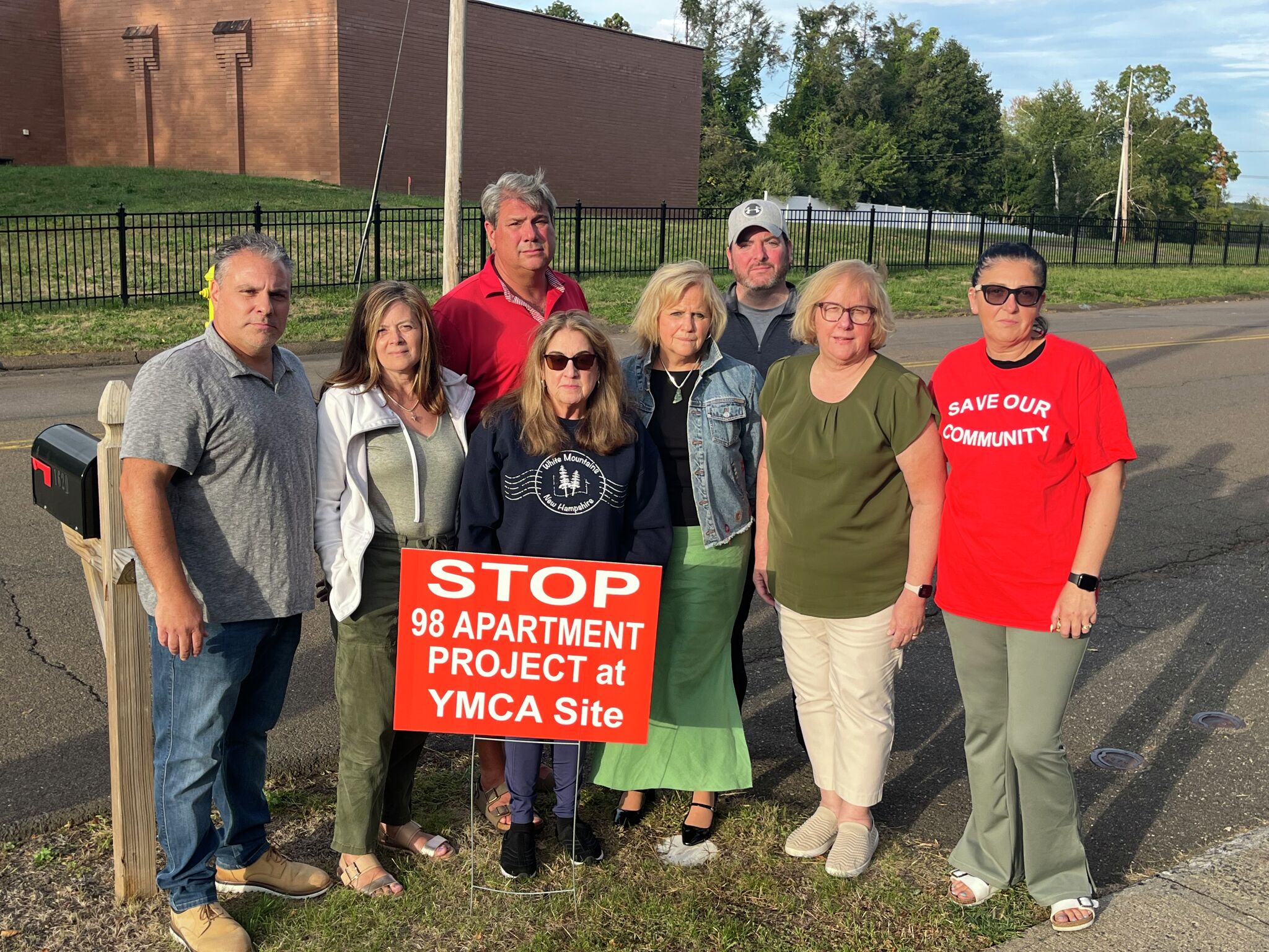 Hamden neighbors rally against housing proposal for former YMCA site