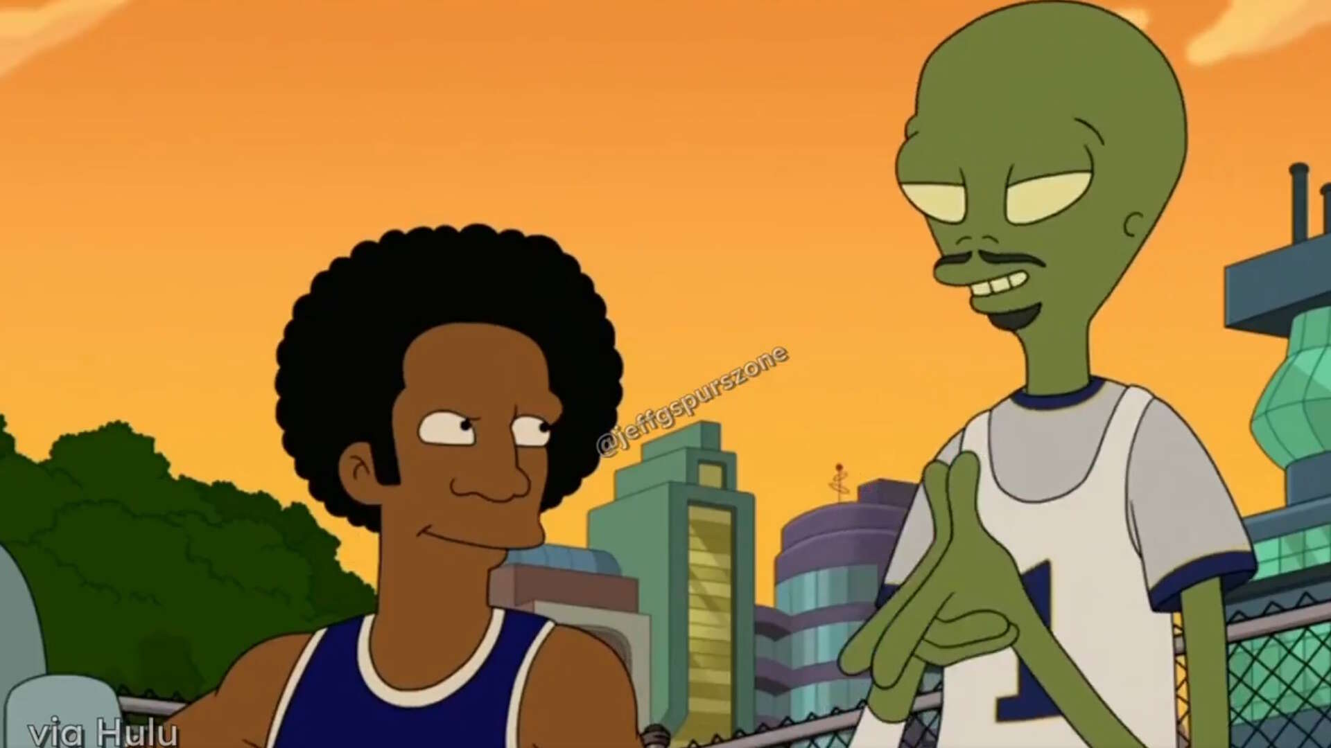 Wemby Debuts As Alien On Futurama And New Series Alien Dunk