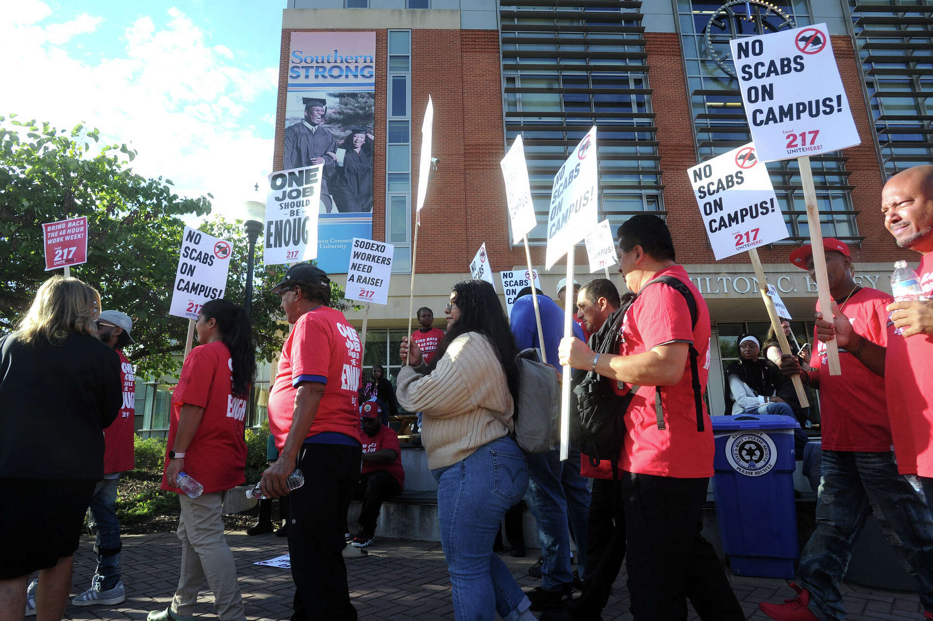 Food-service workers at Connecticut colleges could go on strike