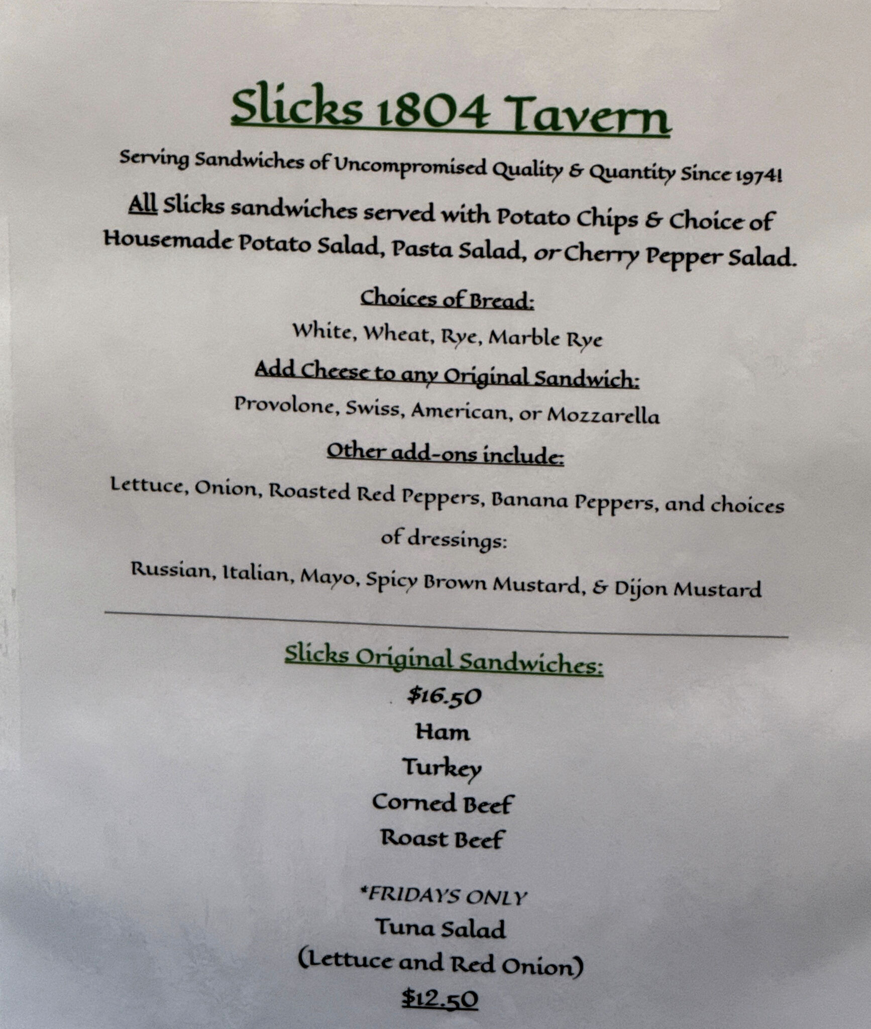 Sandwiches are still huge at reopened Slicks Tavern in Schenectady