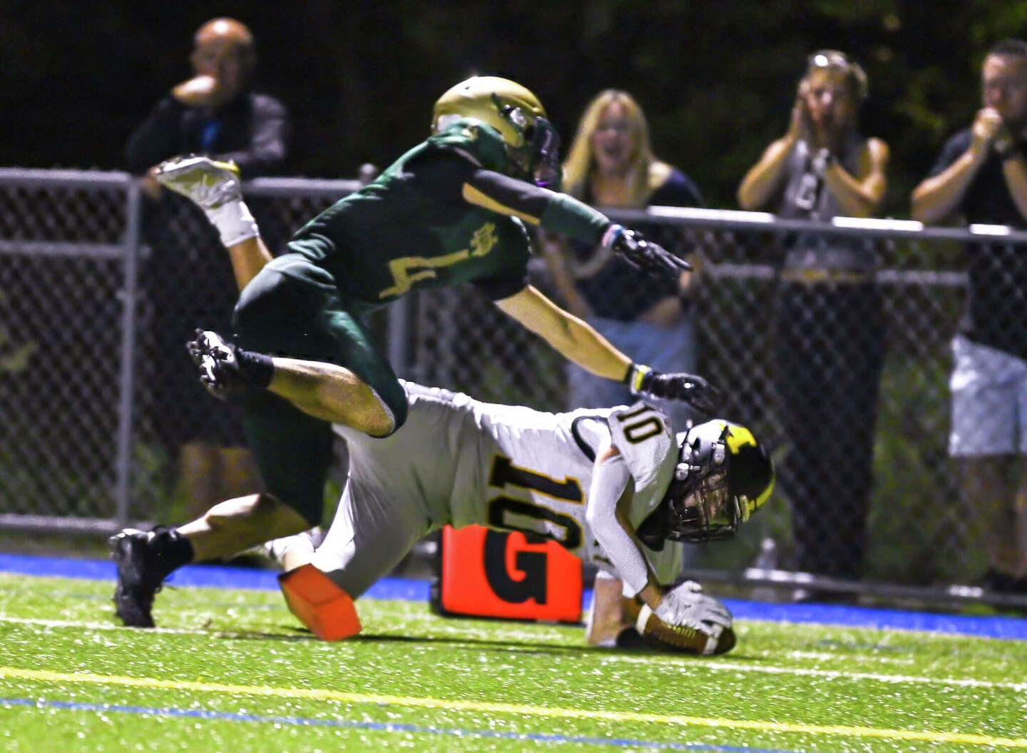 Amity football scores three rushing TDs in win over ND-West Haven