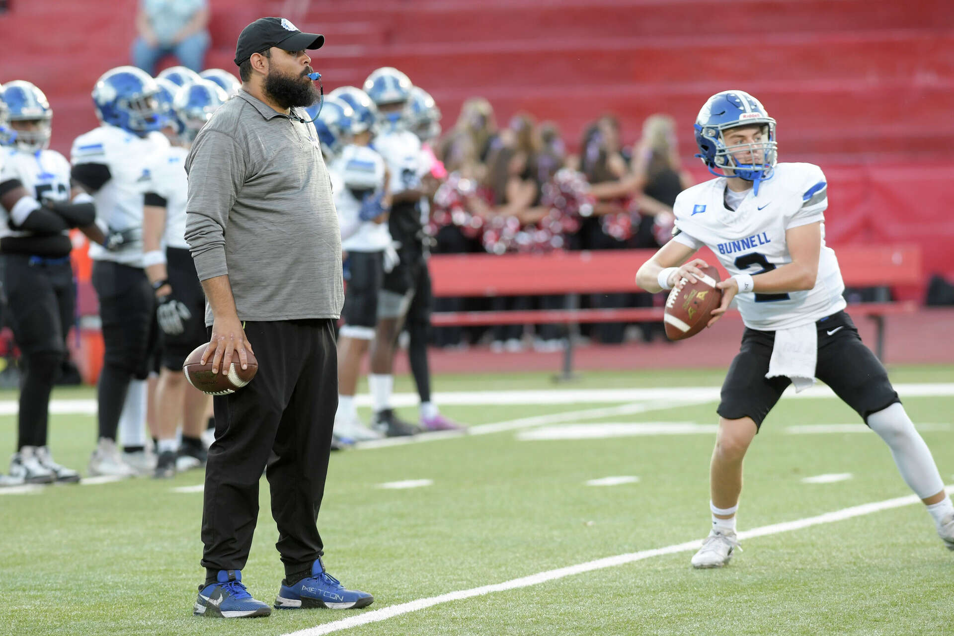 Bunnell football coach Ty Jenkins put QB Jake Garrigan to the test
