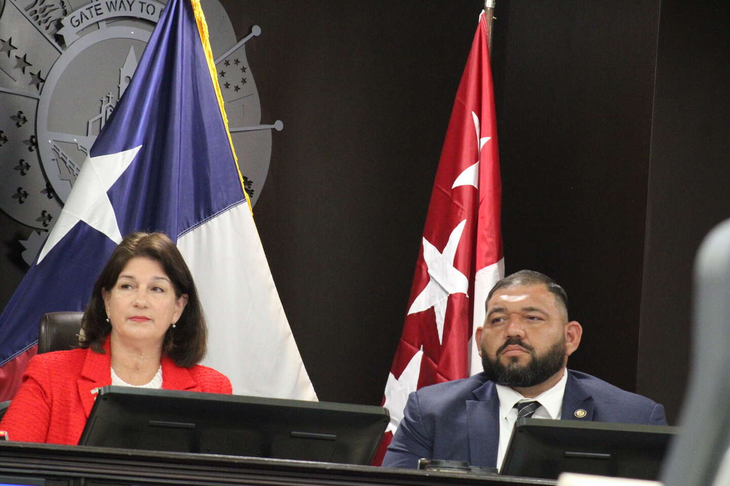 Texas and Republic flags now in Laredo Council chamber