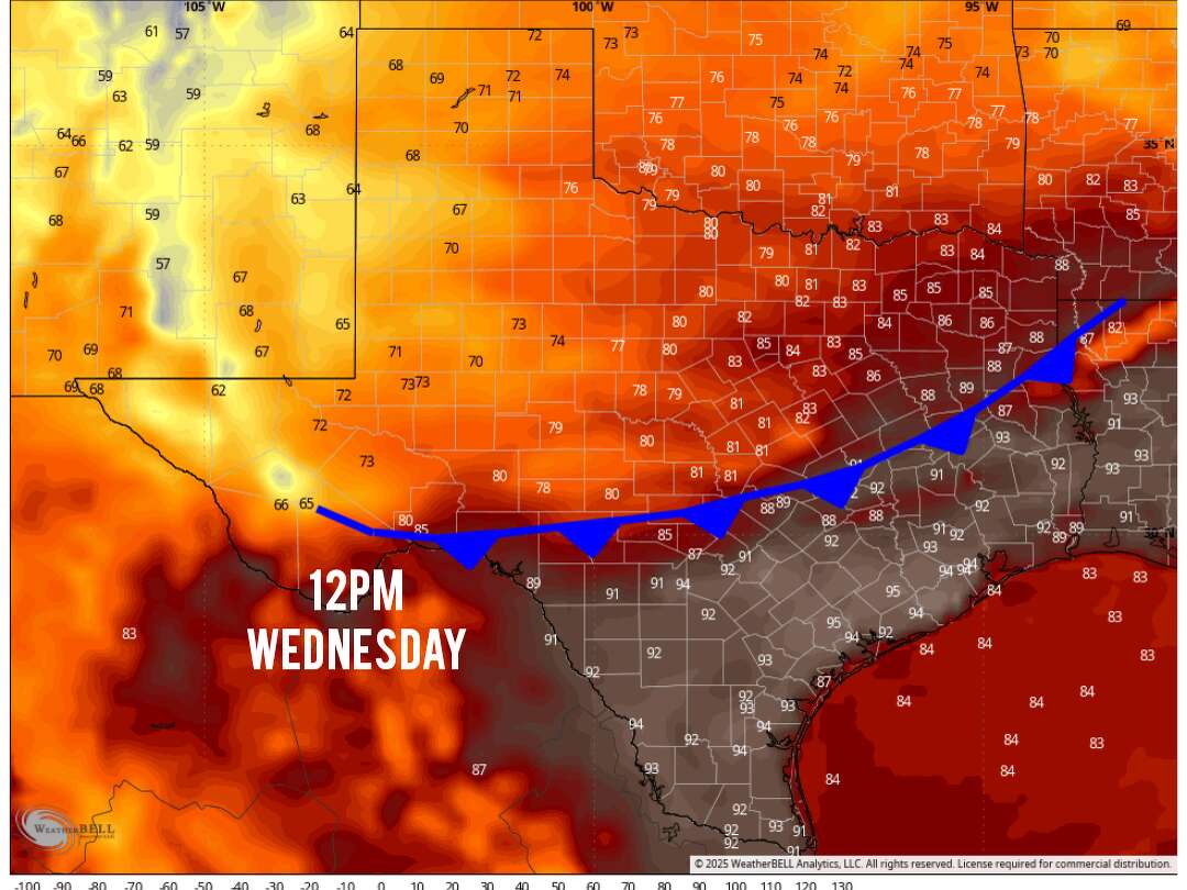 High heat incoming, but here's when a cold front will hit Texas