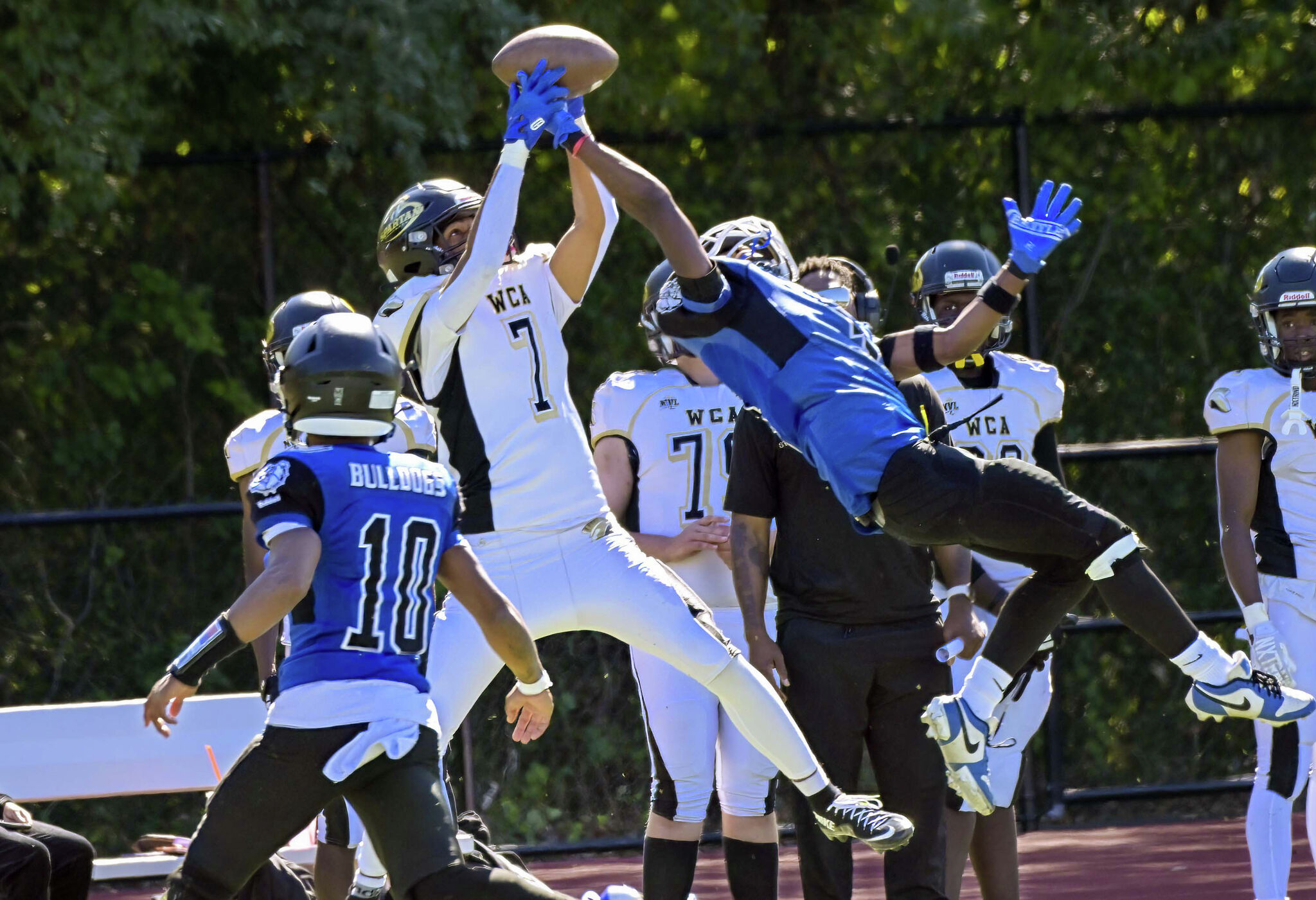 Smith-Myers, Rousseau provide two-way, one-two punch for WCA football