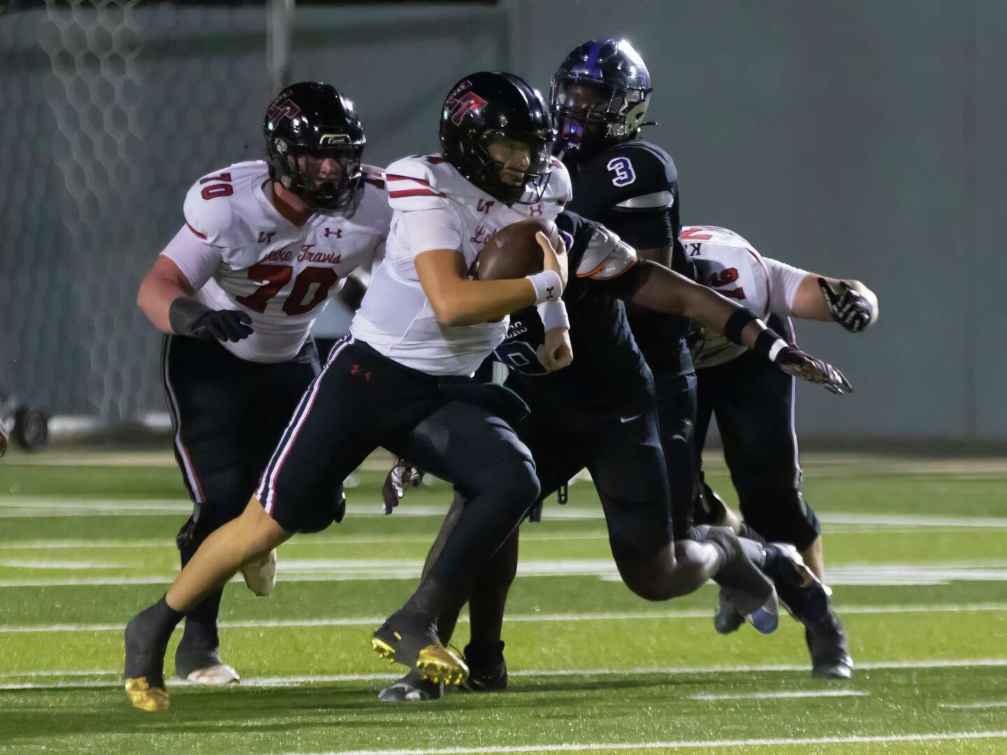 High school football: Lake Travis beats Bowie in District 26-6A opener