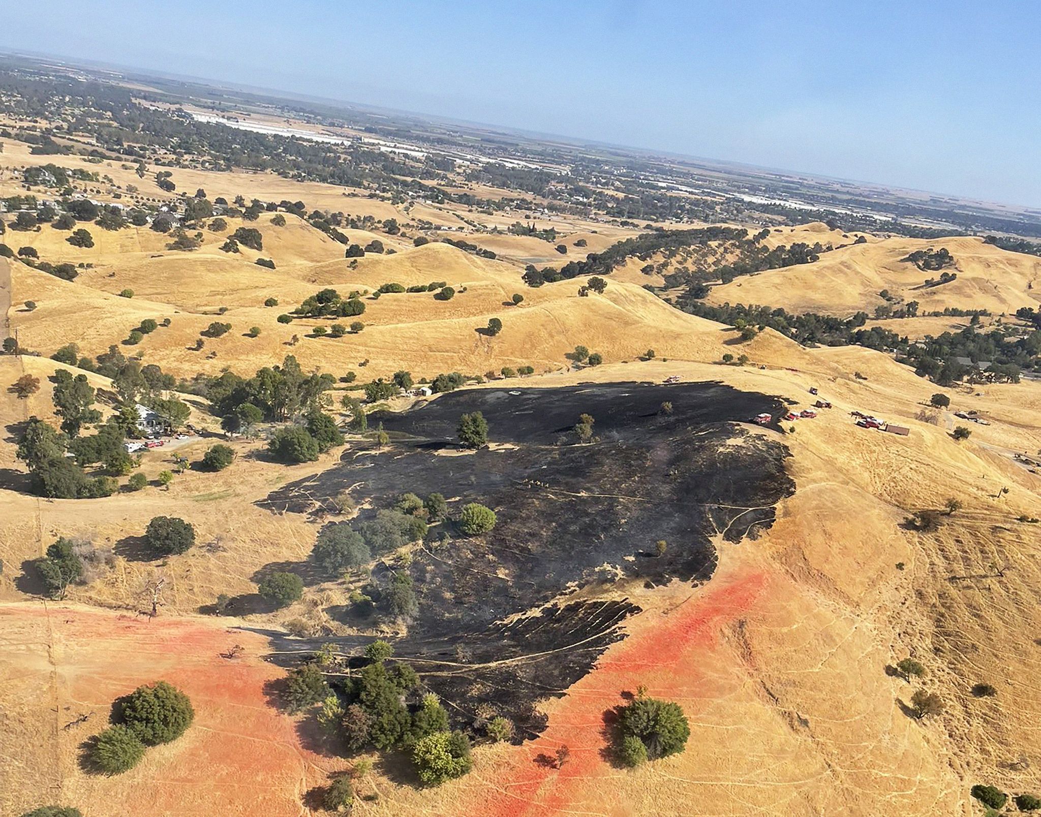 Solano Co.: Wildfire North Of Vacaville Burns 12 Acres, Cal Fire Says