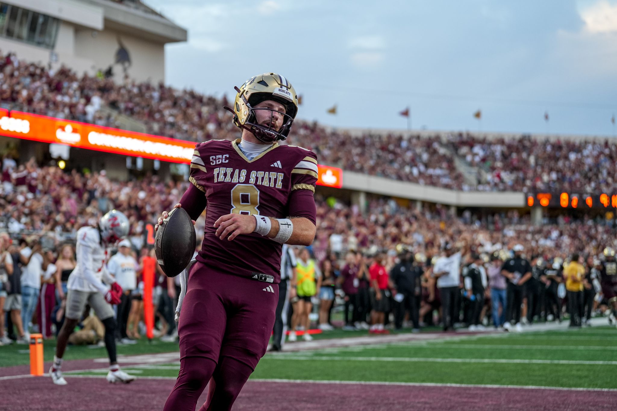 Brad Jackson, Kylen Evans connect in Texas State win over Nicholls