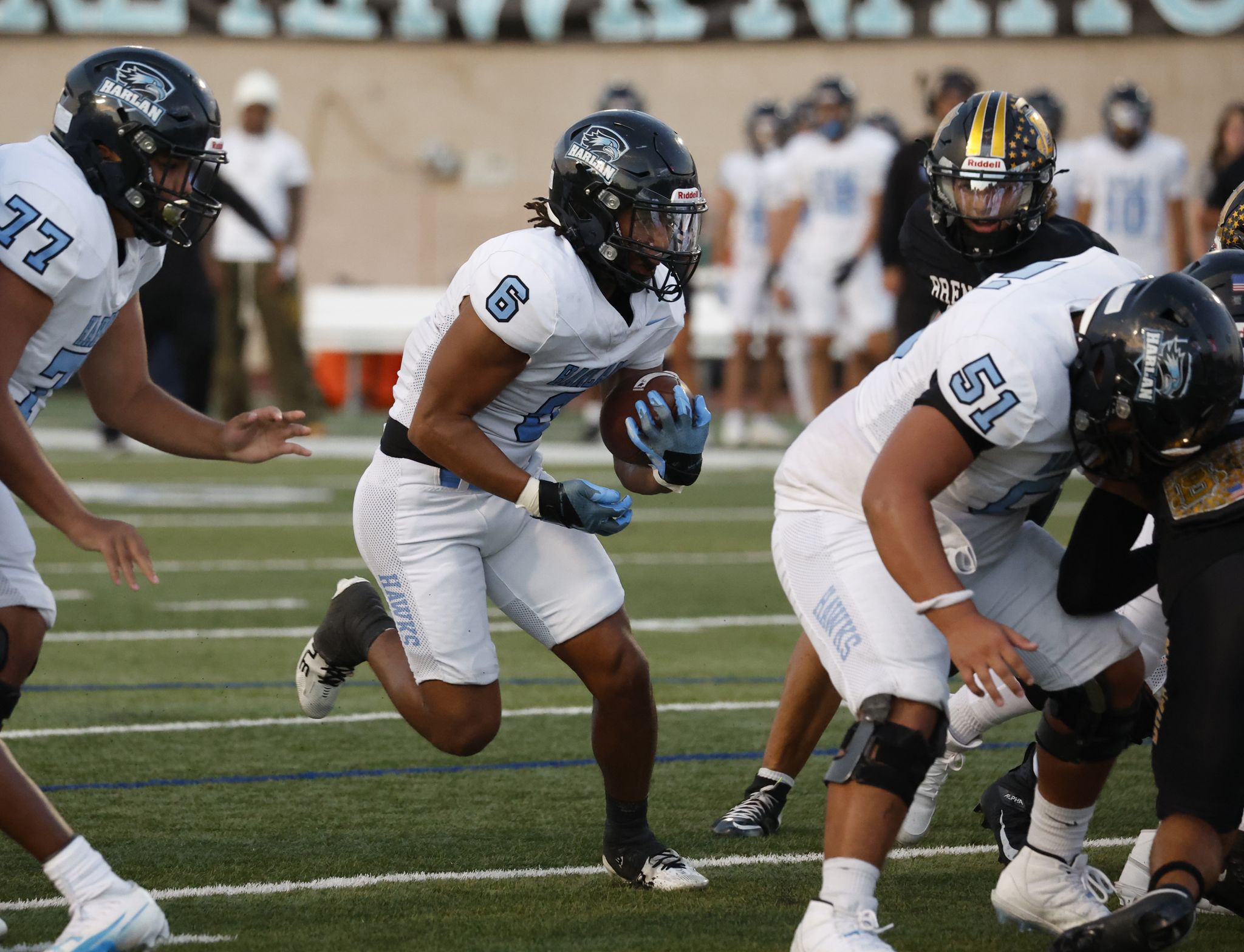 Harlan makes big move up E-N's Week 5 Class 6A/5A football rankings
