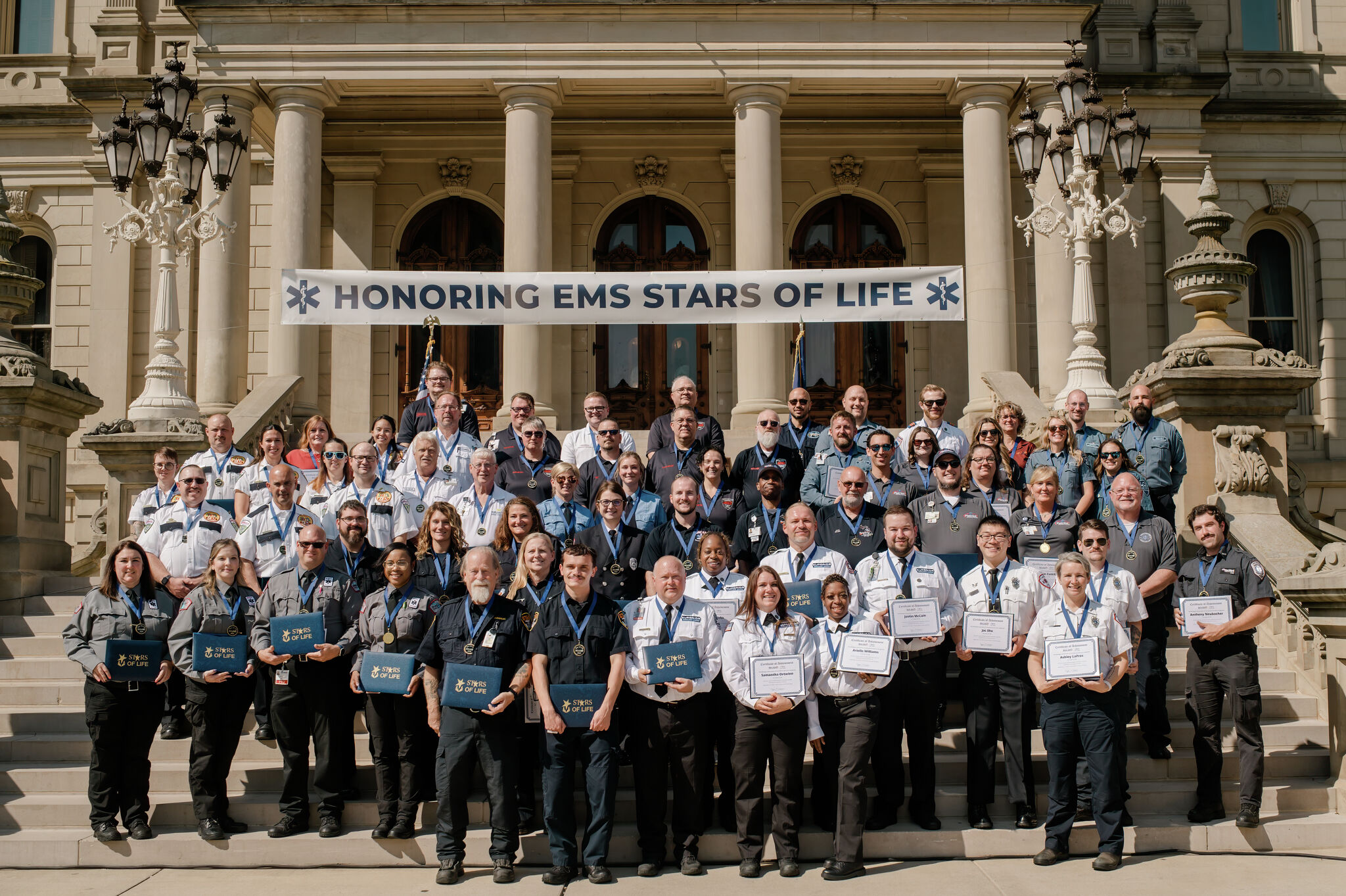 Central Michigan EMS providers honored during Capitol ceremony