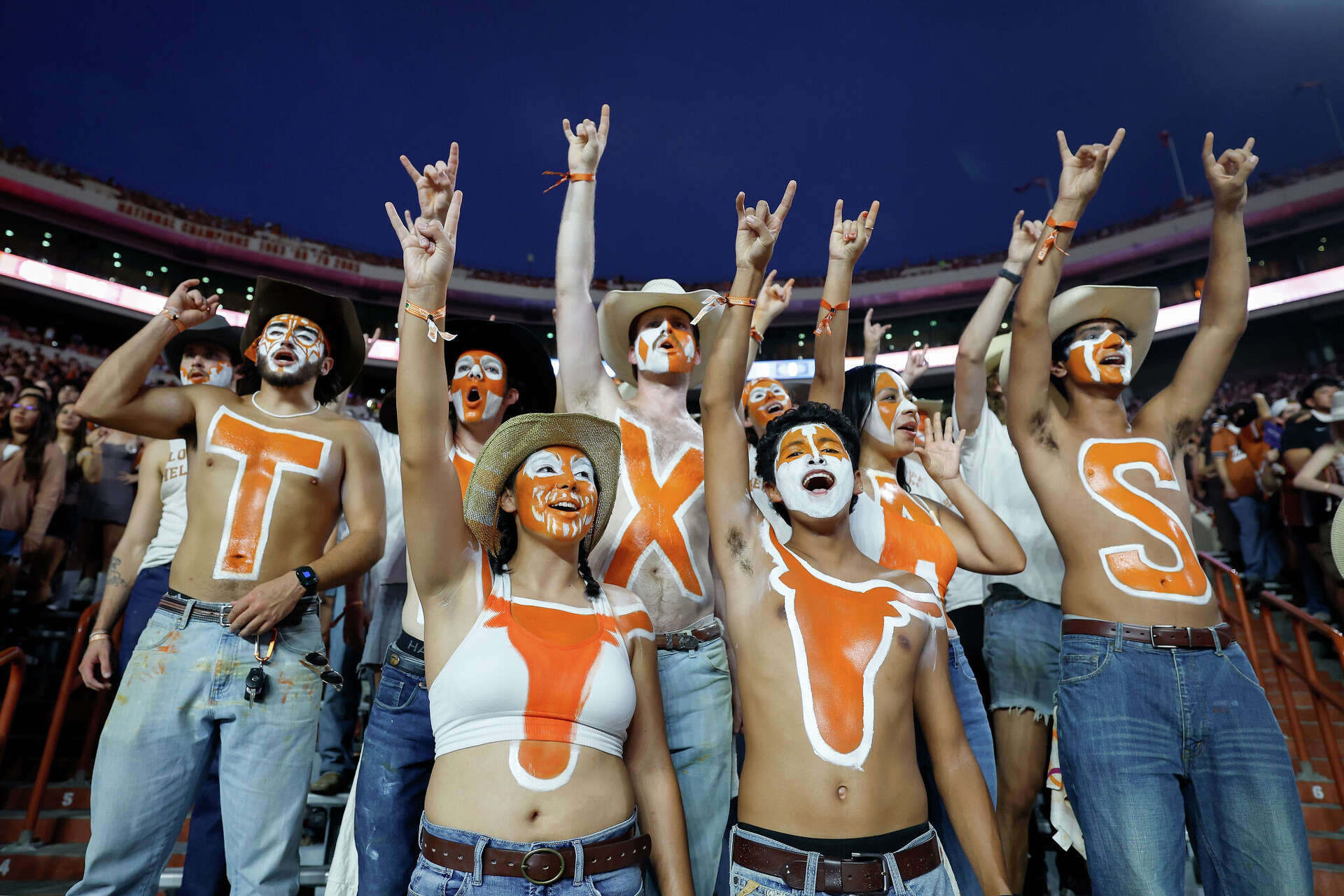 Which college football games are the most expensive in Texas?