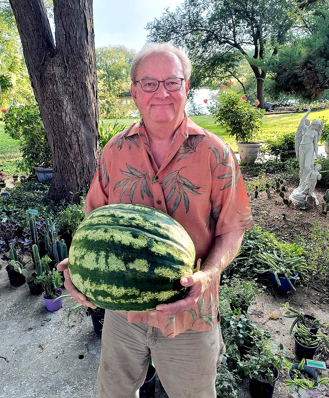 Canyon resident Dale Buckner grows 40-pound watermelon