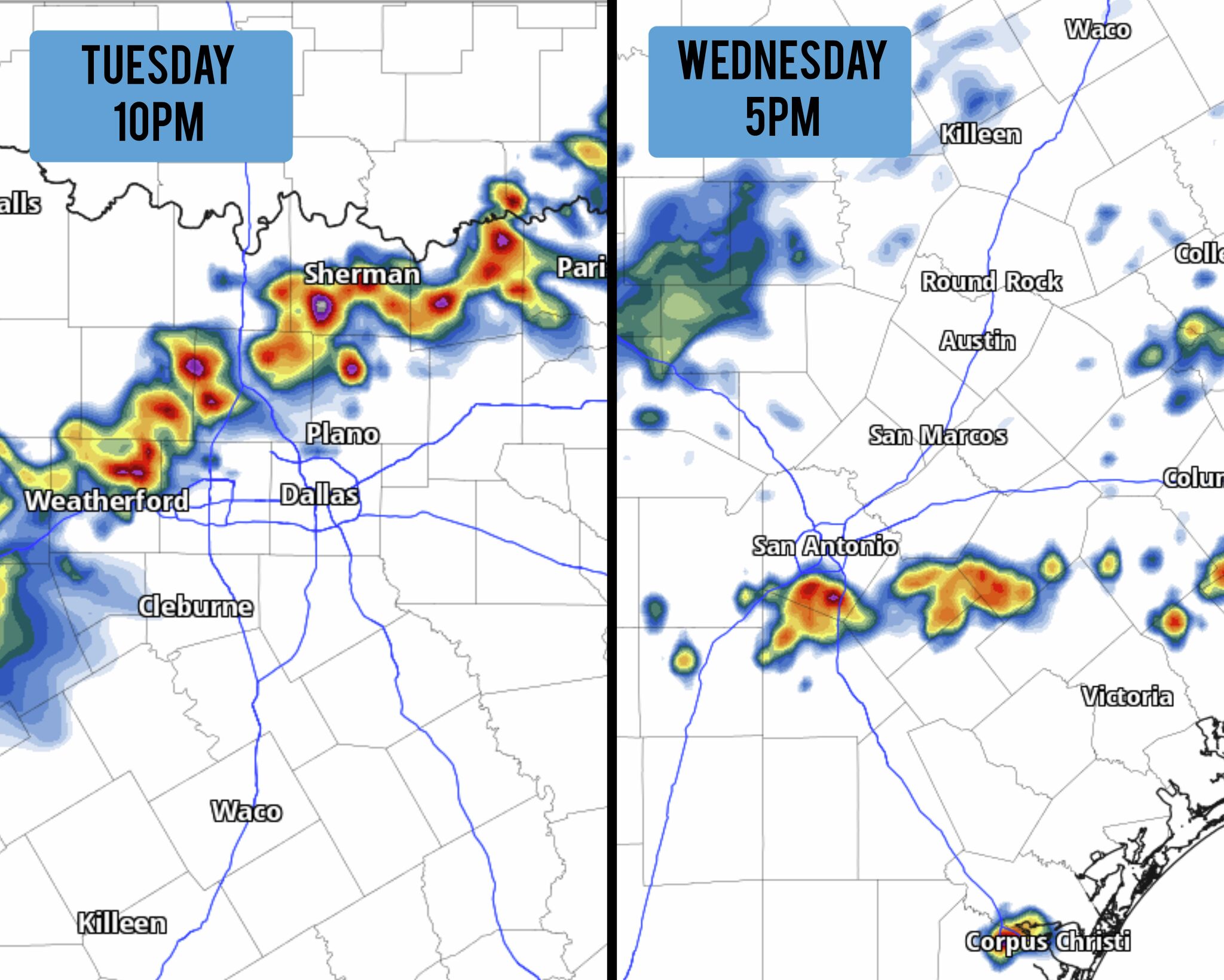 Cold front may spark severe storms, hail in Texas. Here’s where.