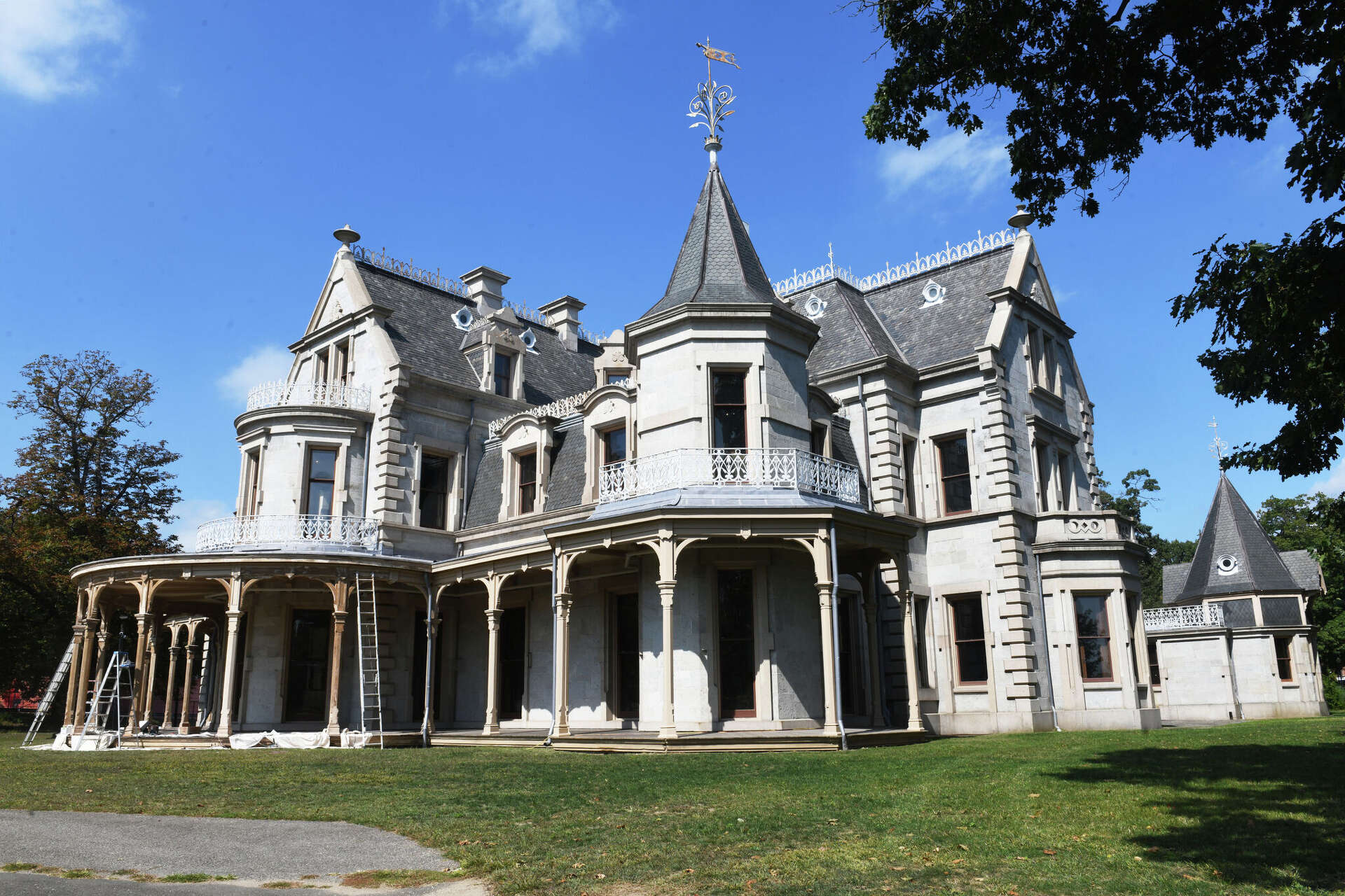 Inside the renovated Lockwood-Mathews Mansion Museum in Norwalk