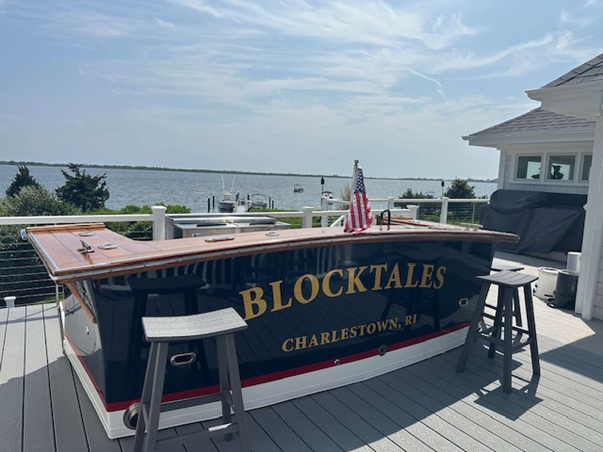 Stamford CEO creates custom bars modeled off boat sterns