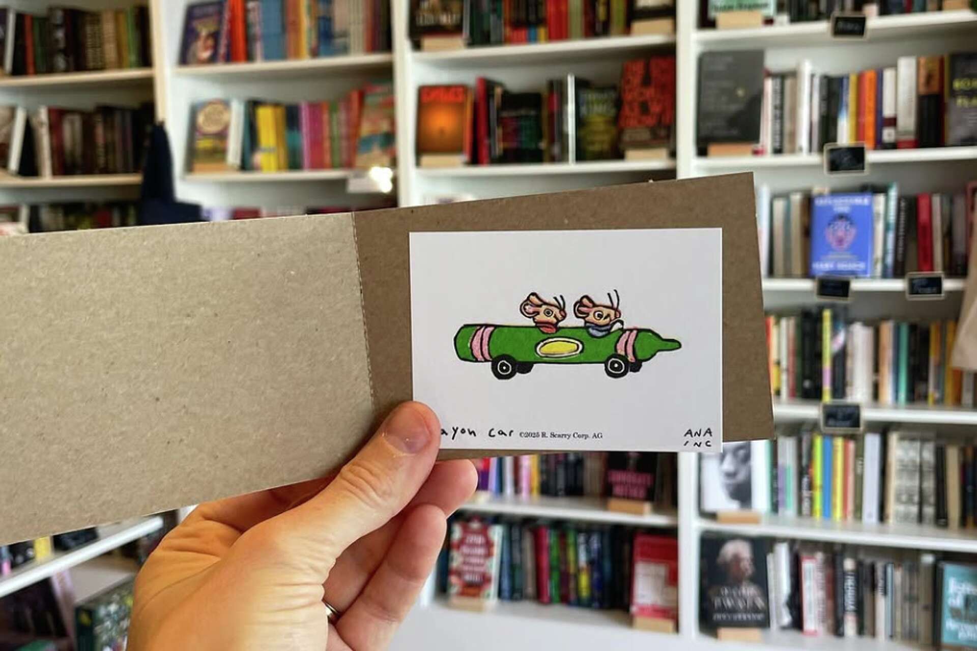 This CT bookstore has a vending machine that spits out artwork