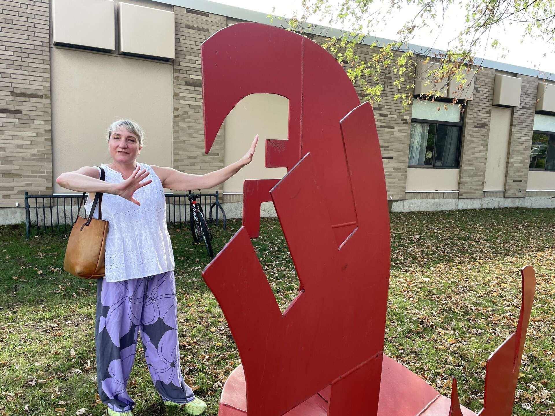 Former student's 1991 art piece stands at Big Rapids Middle School
