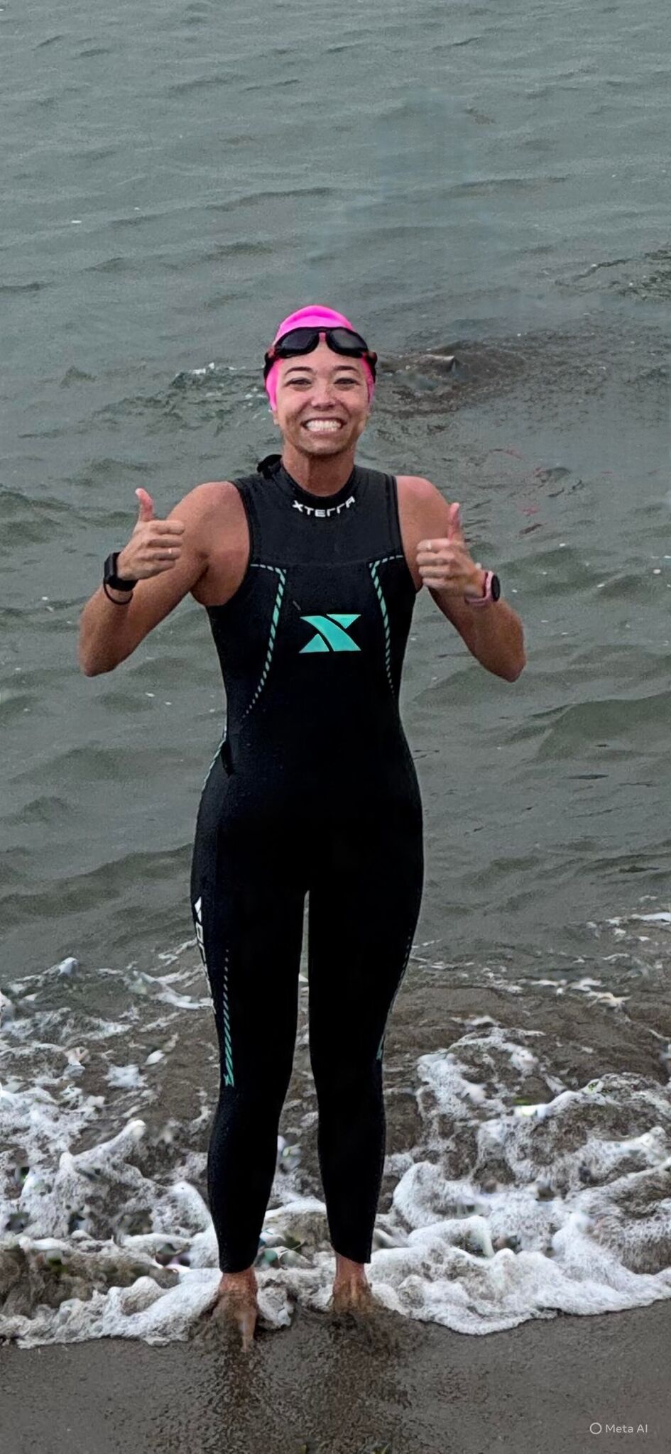 Alcatraz Swim: Carly Nelsen conquers frigid San Francisco Bay