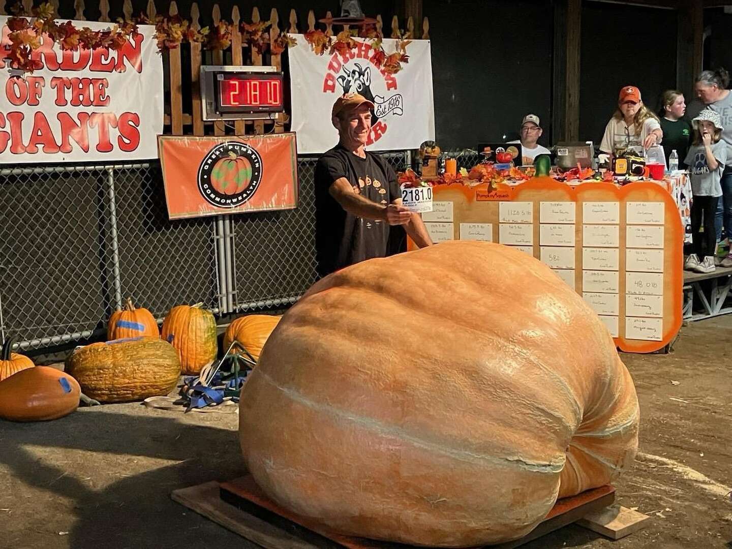Watch: 1,000-pound pumpkin demolishes minivan at CT's 2025 Durham Fair