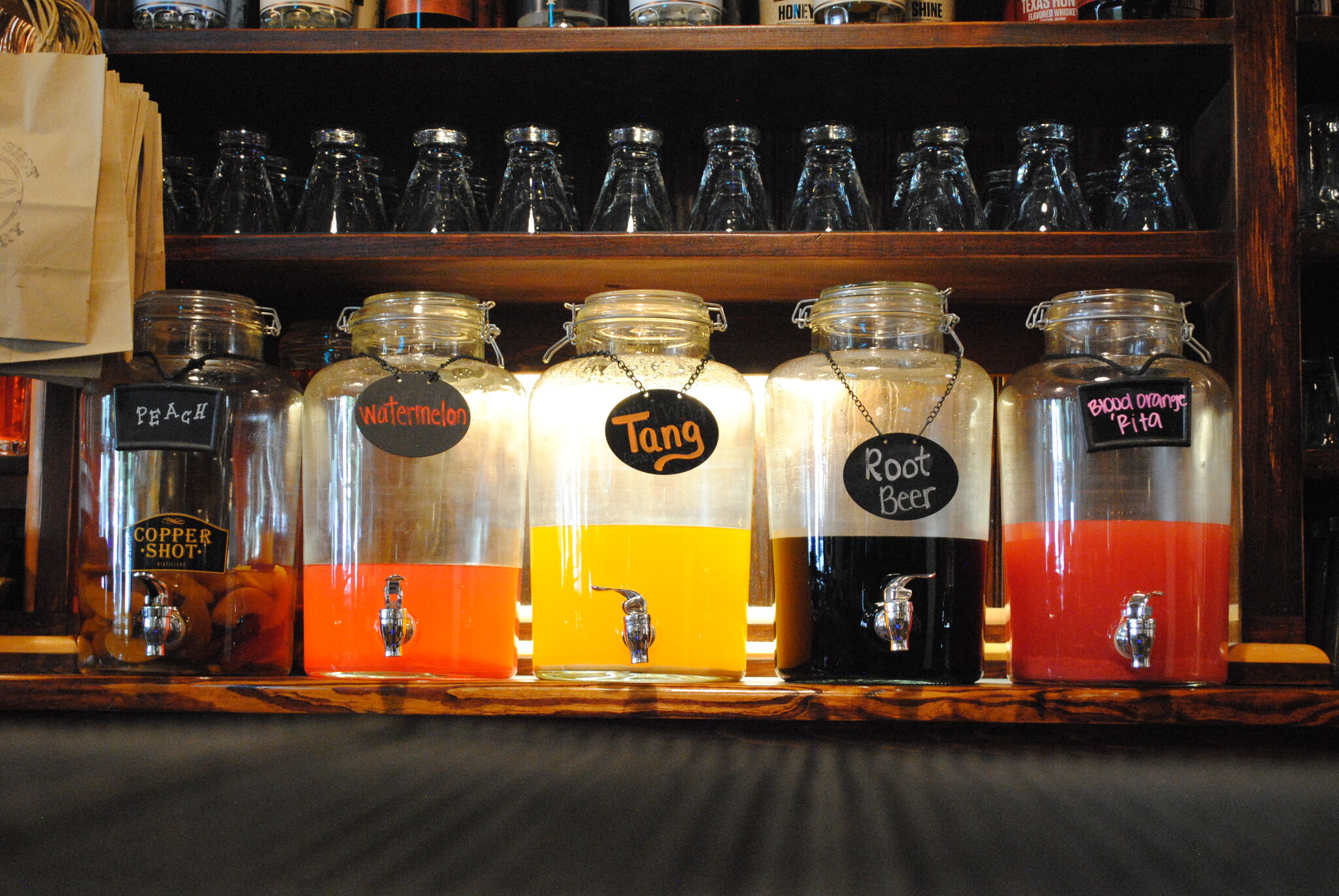 Copper Shot Distillery in Bastrop serves moonshine with flair