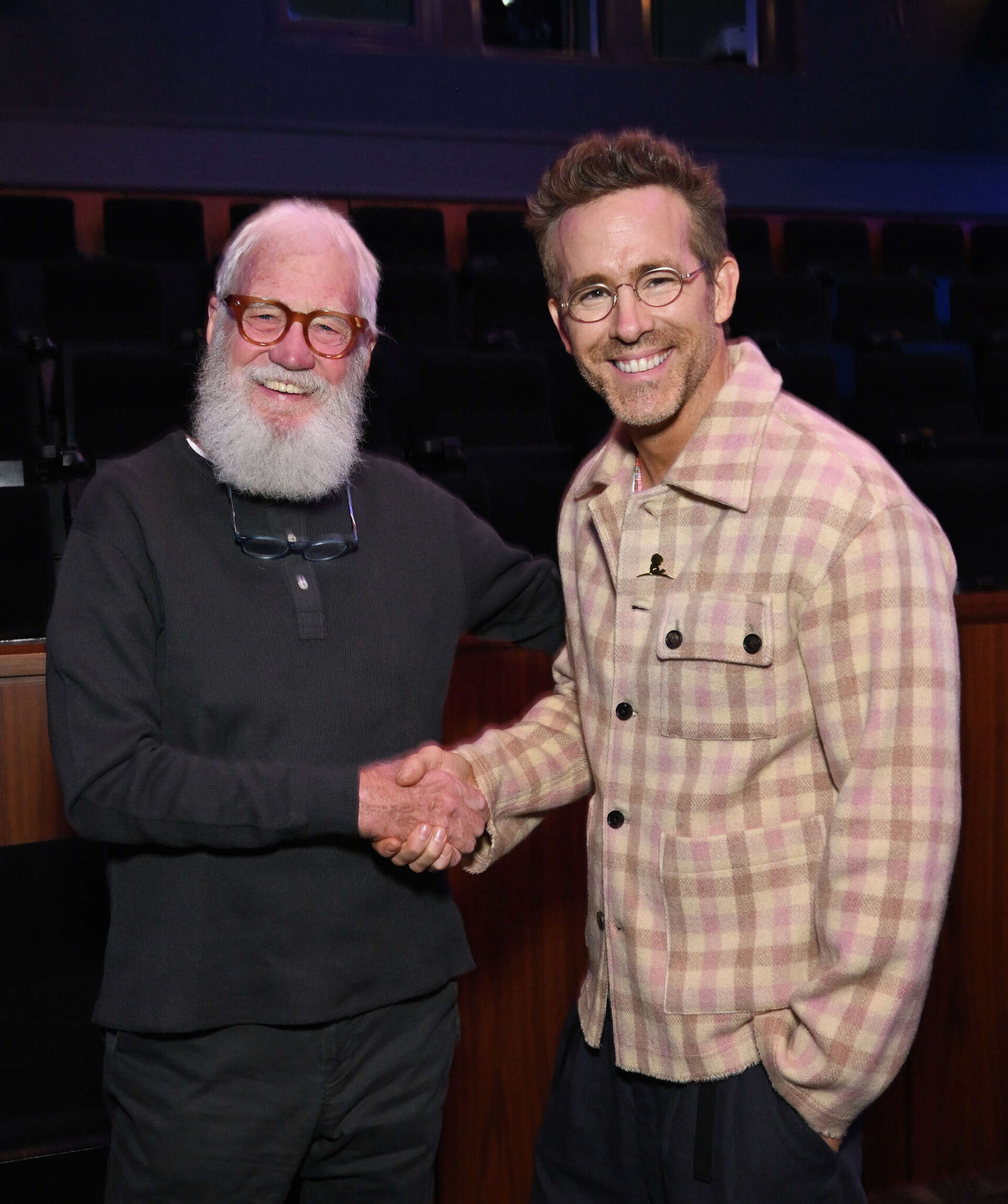 David Letterman joins Ryan Reynolds at documentary screening in CT