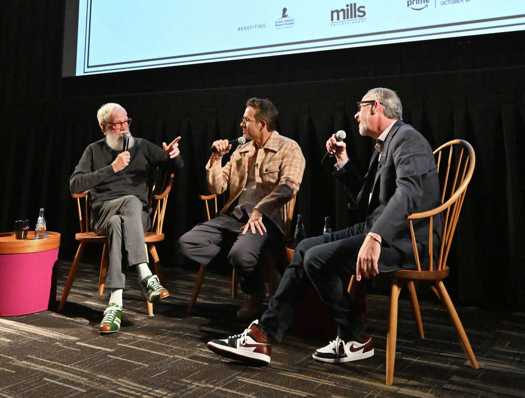 David Letterman joins Ryan Reynolds at documentary screening in CT