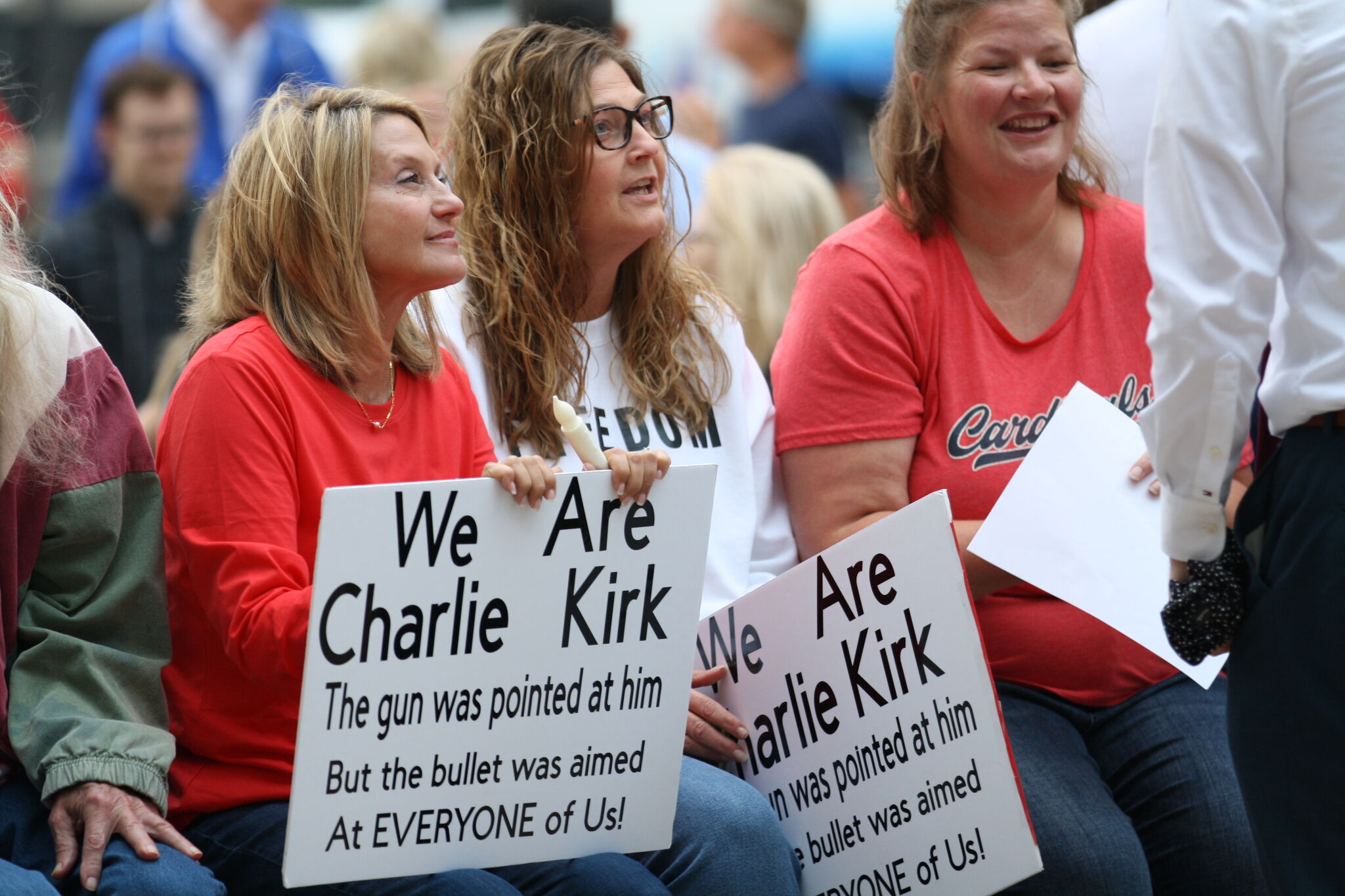 Charlie Kirk vigil held at Madison County Courthouse